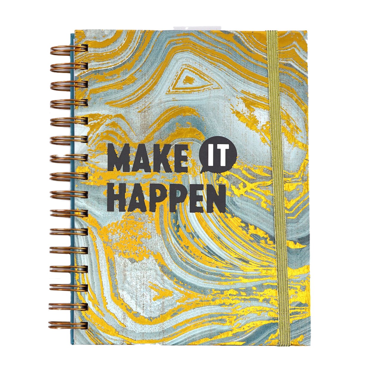 Flomo Make It Happen Marbled Spiral Journal - Shop Notebooks at H-E-B