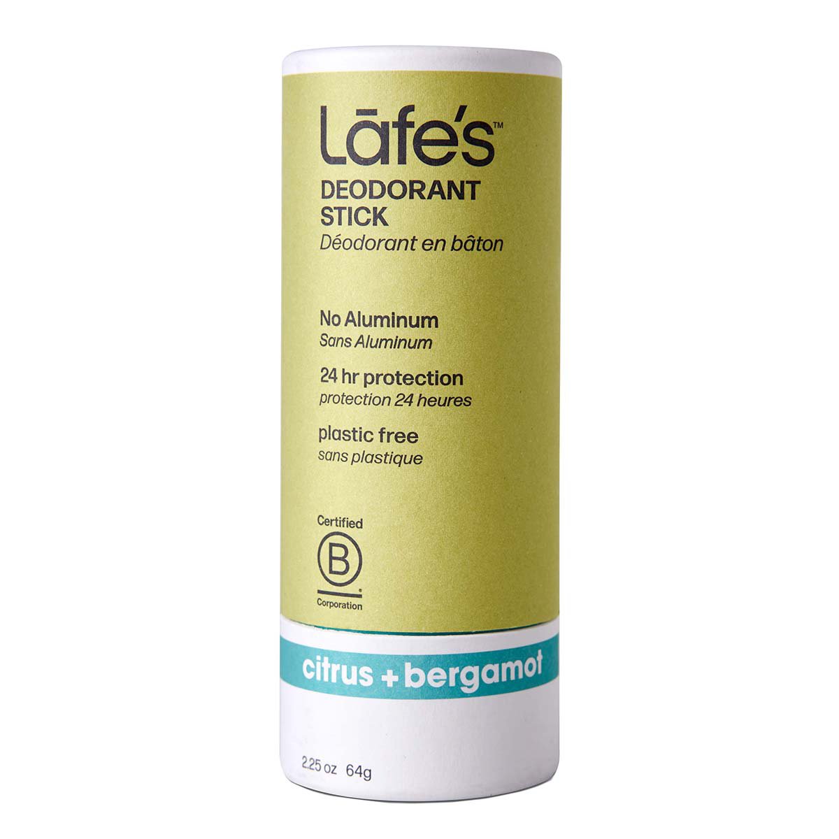 Lafe's Deodorant Stick - Citrus + Bergamot - Shop Deodorant ...