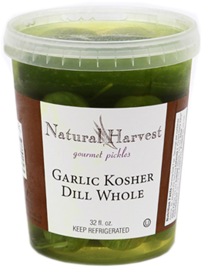 Natural Harvest Garlic Kosher Dill Whole, 32 oz | Central Market ...
