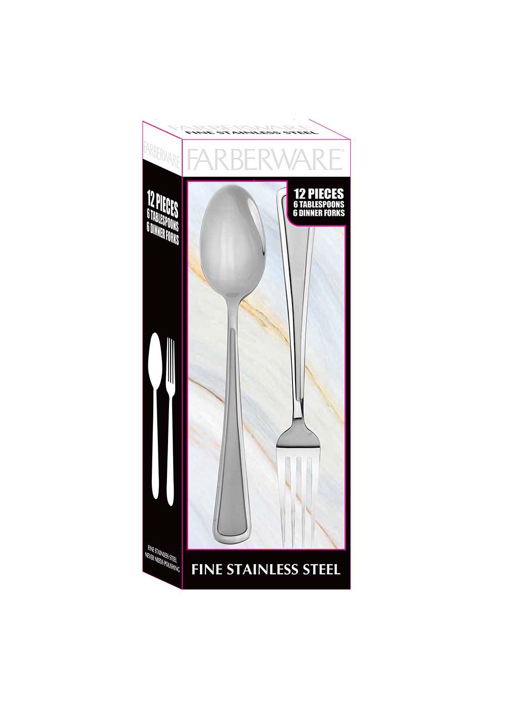 Farberware Fine Stainless Steel Duo Flatware Set - Chelsea - Shop ...