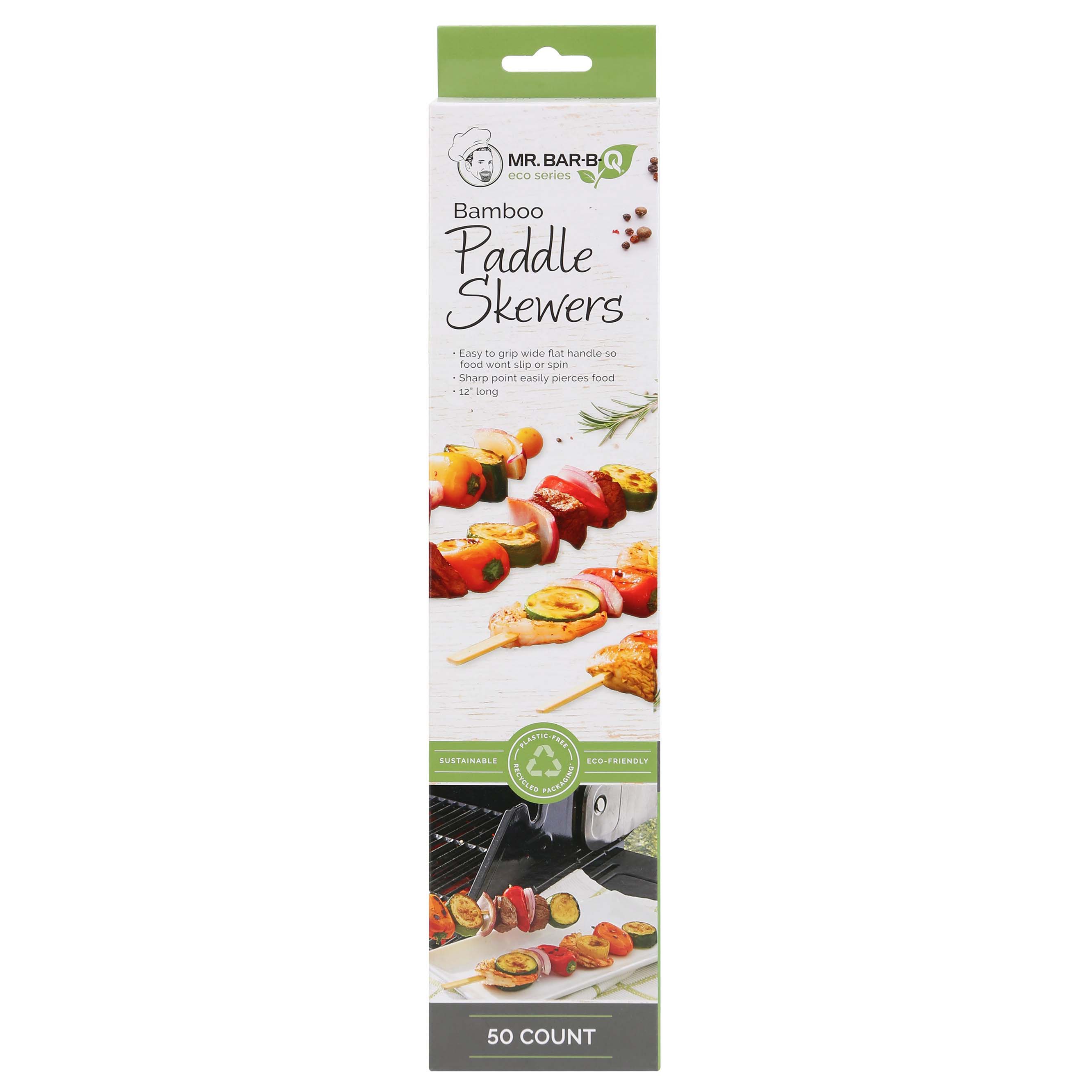 Mr. Bar-B-Q Eco Series Bamboo Paddle Skewers, 50 Ct - Shop Grill ...