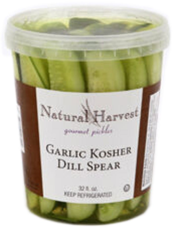 Natural Harvest Garlic Kosher Dill Spears, 32 oz | Central Market ...