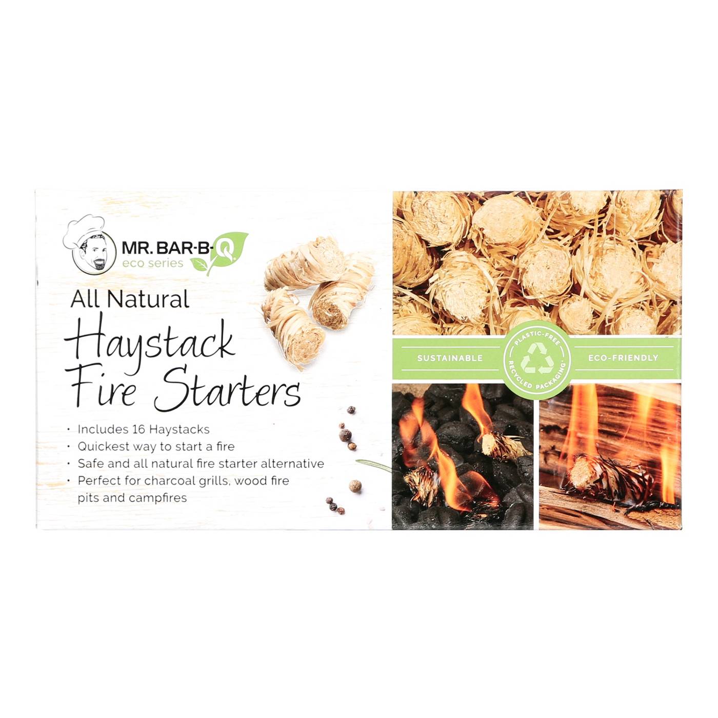 Mr. Bar-B-Q Eco Series All Natural Haystack Fire Starters - Shop ...