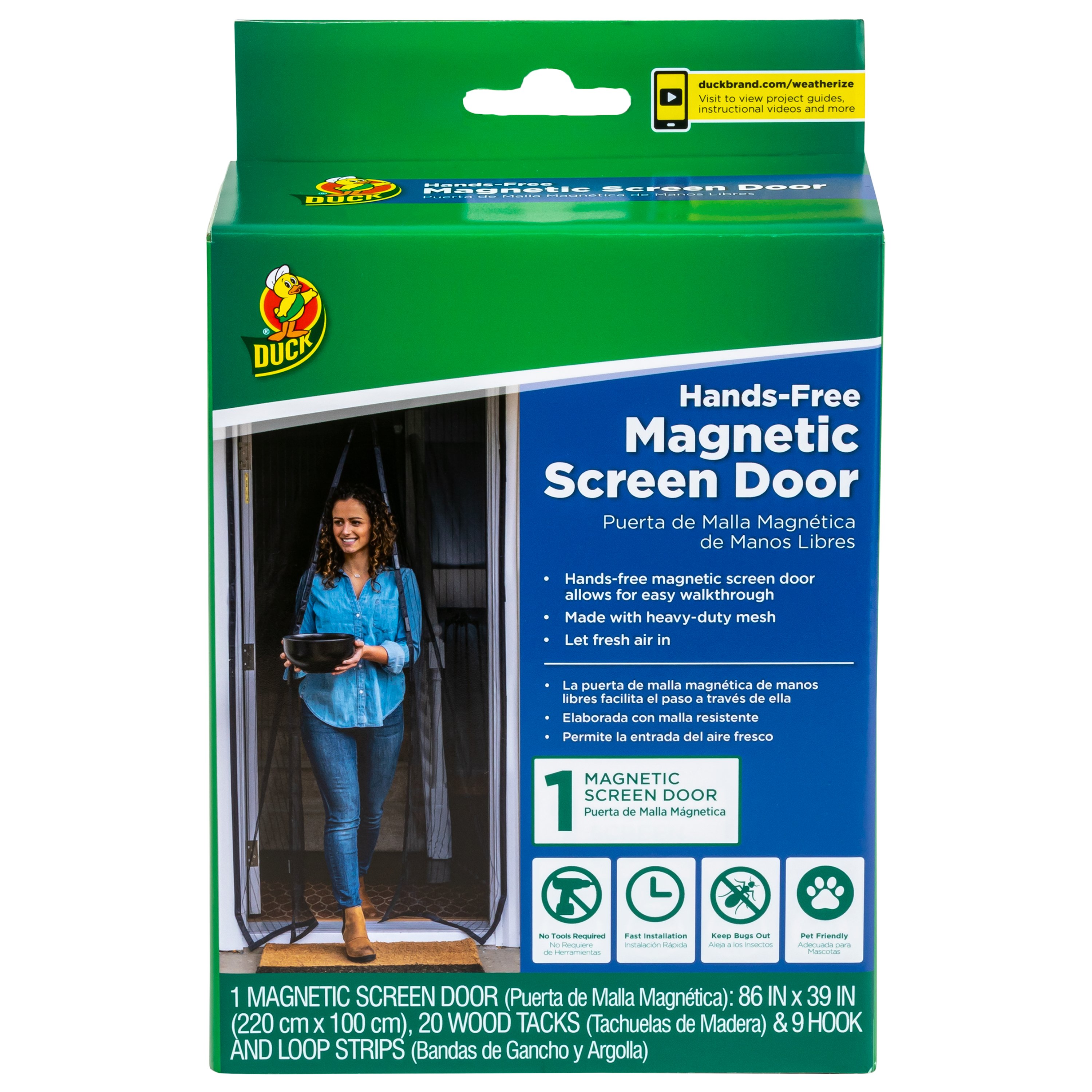 Duck Magnetic Screen Mesh Door - Shop Door & window hardware at H-E-B