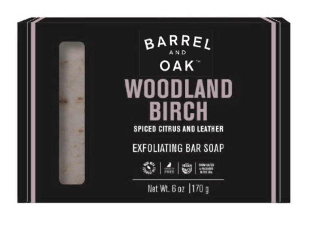Barrel and Oak Woodland Birch Exfoliating Bar Soap - Spiced Citrus and ...