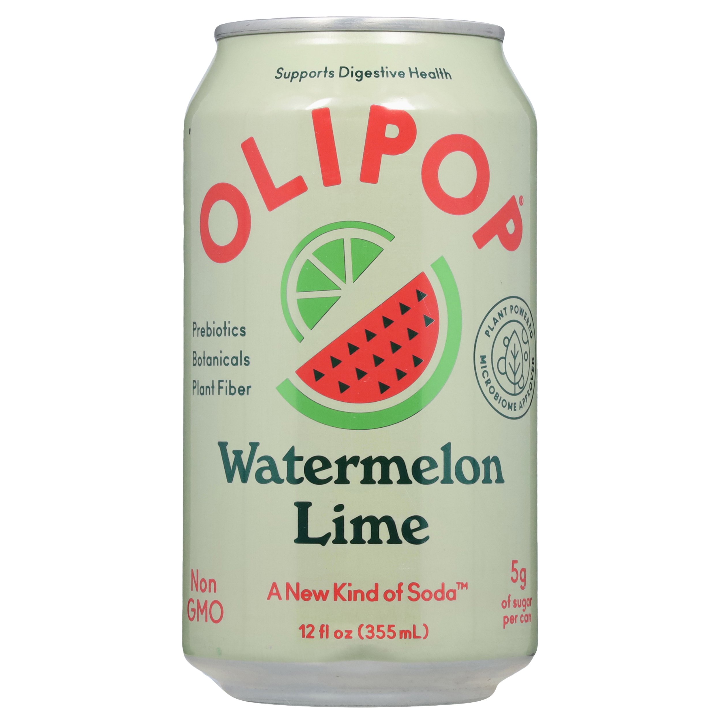 Olipop Prebiotic Soda - Watermelon Lime - Shop Soda at H-E-B