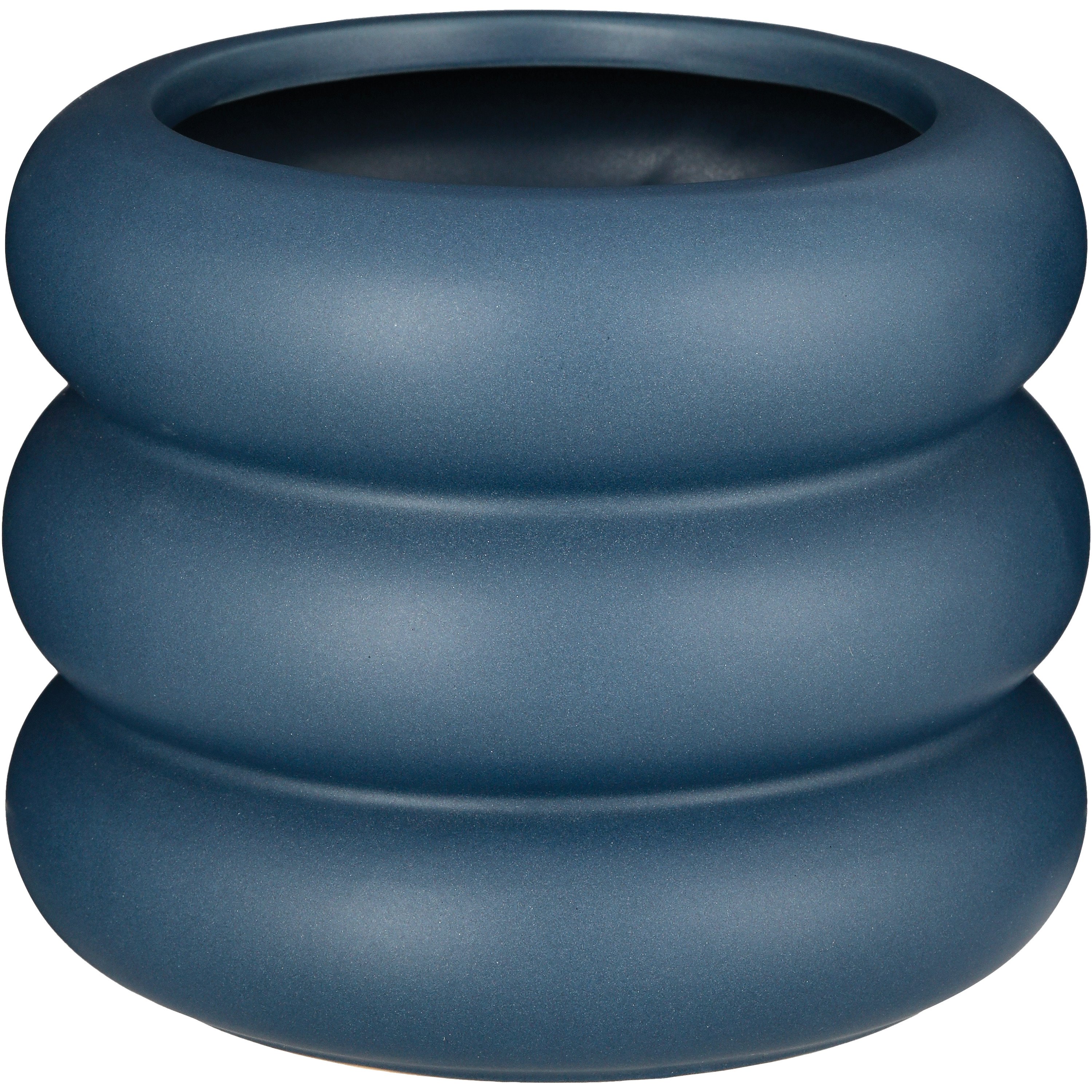 Haven + Key Ribbed Ceramic Vase - Blue - Shop Seasonal Decor at H-E-B