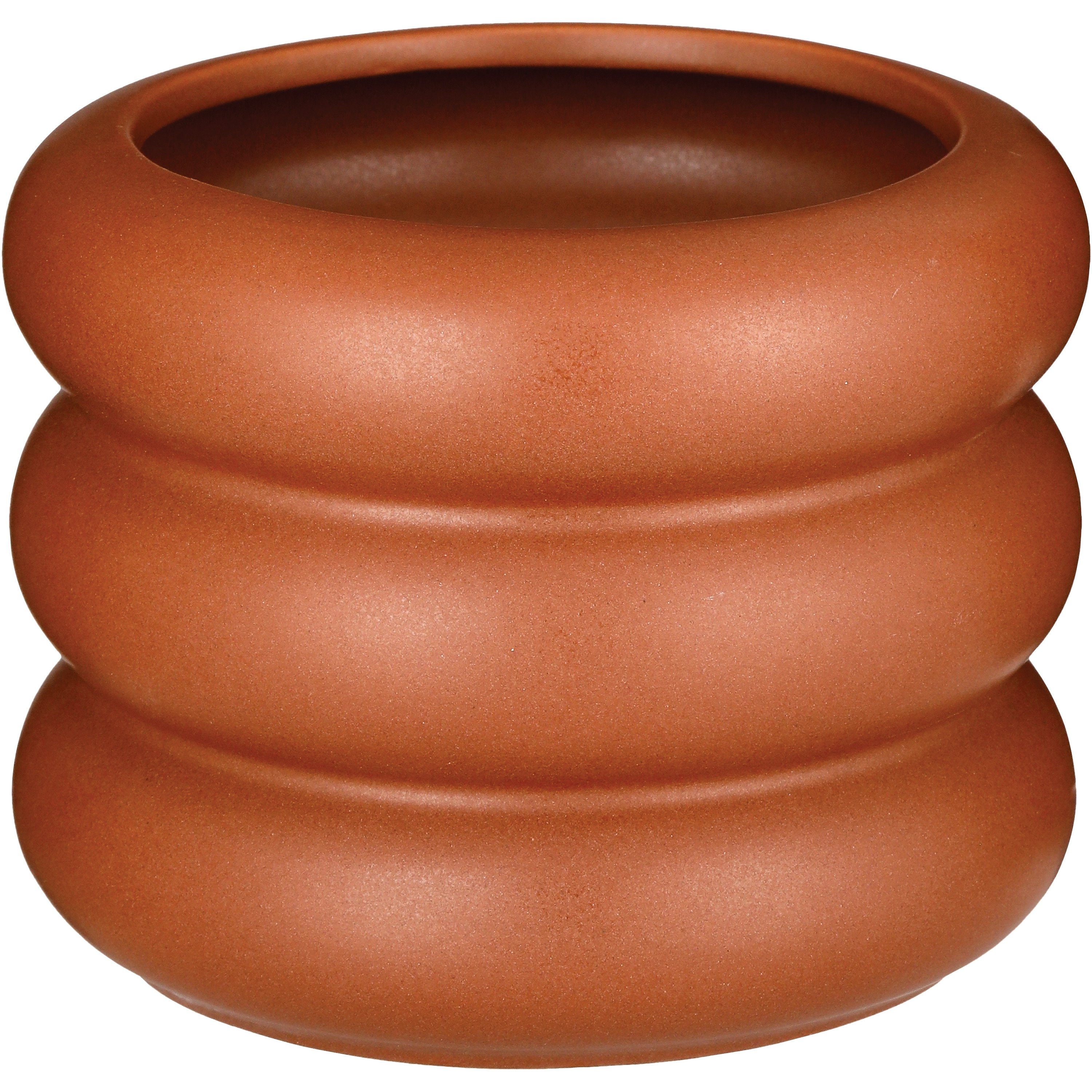 Haven + Key Ribbed Ceramic Vase - Mocha - Shop Seasonal Decor at H-E-B