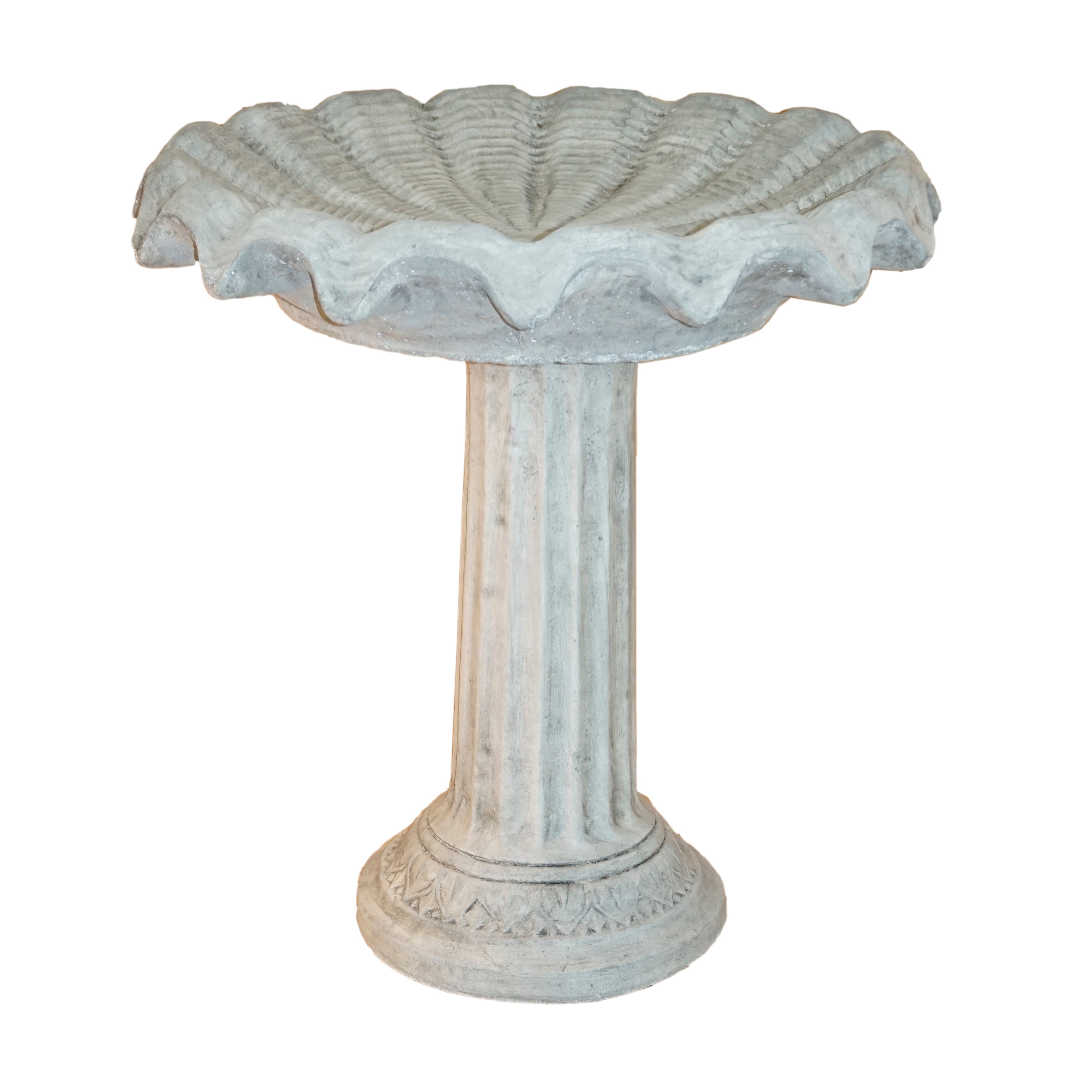 Athens Stonecasting Harmony Pool Concrete Birdbath - Shop Outdoor decor ...
