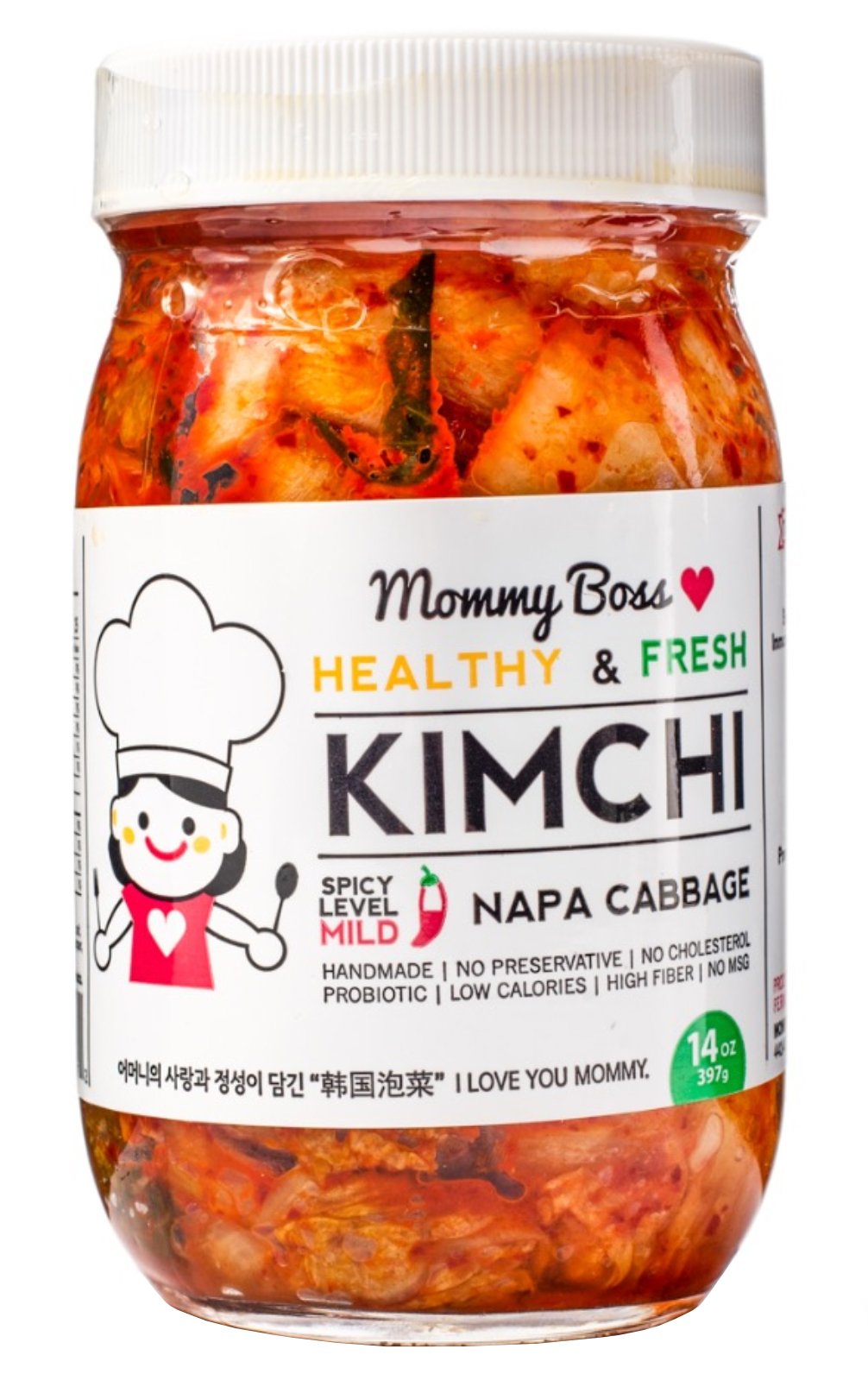 Mommy Boss Mild Napa Cabbage Kimchi, 14 oz | Central Market - Really ...