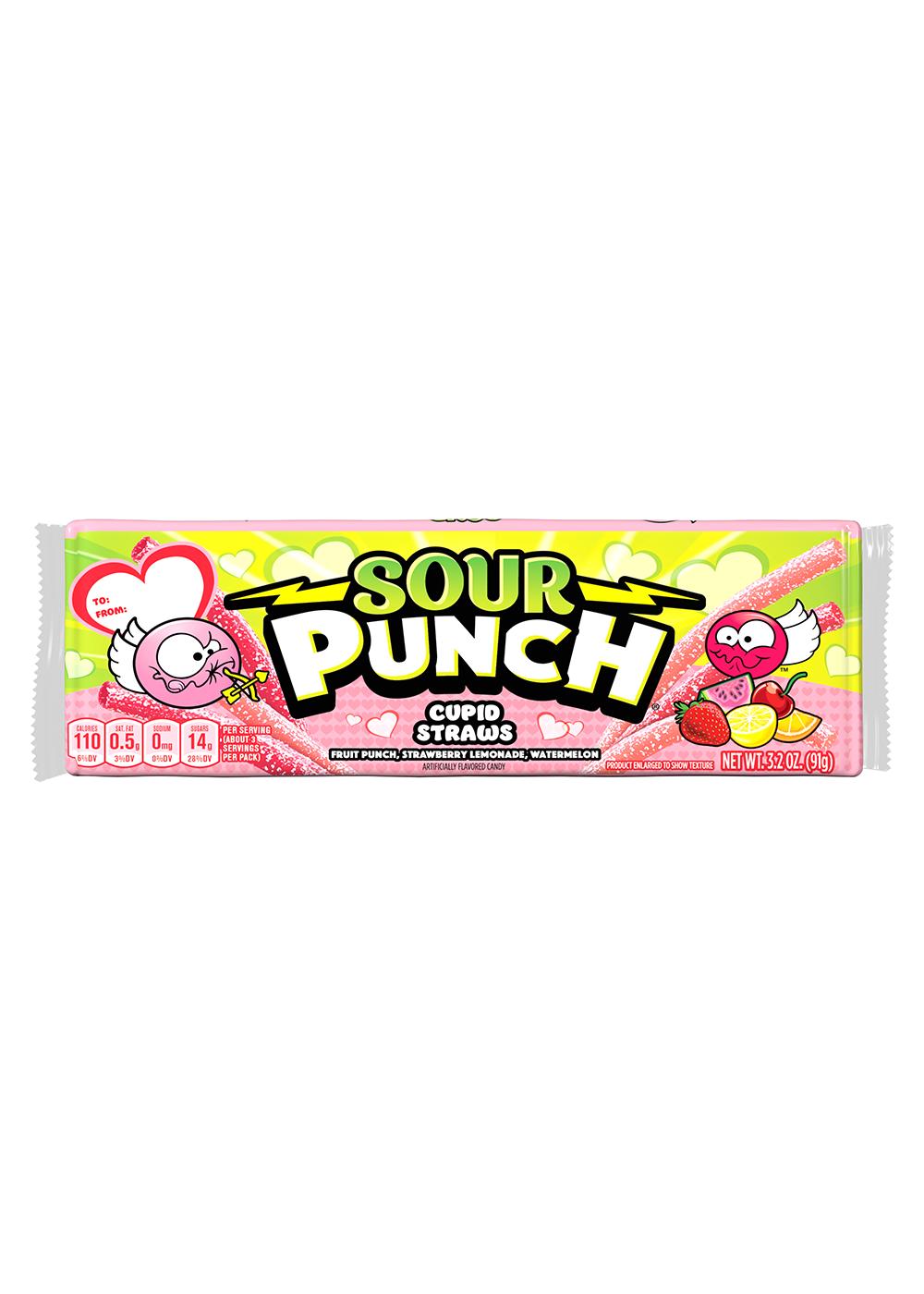 Sour Punch Cupid Straws Valentine's Candy - Shop Candy at H-E-B