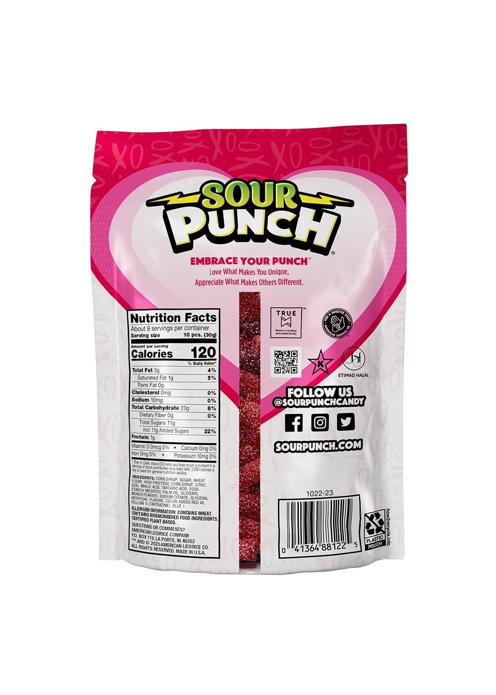 Sour Punch Rad Reds Bites Valentine's Candy - Shop Candy at H-E-B