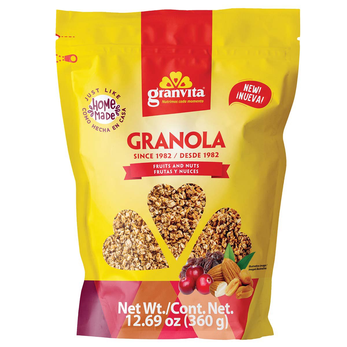 Granvita Fruits and Nuts Granola, 12.69 oz | Low Prices & Quality ...
