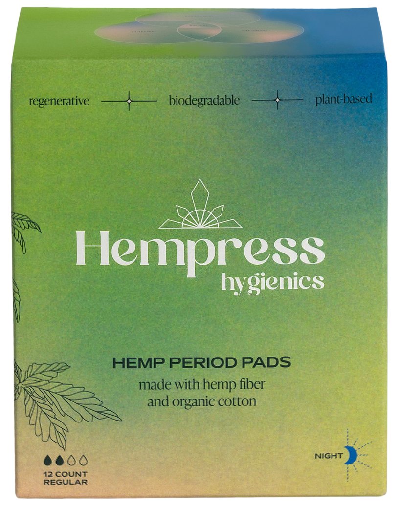 Hempress Hygienics Hemp Night Period Pads - Shop Pads & liners at H-E-B