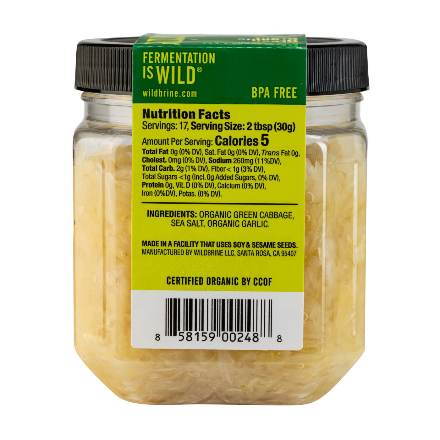 Wildbrine Green Organic Kraut - Shop Cabbage & sauerkraut at H-E-B