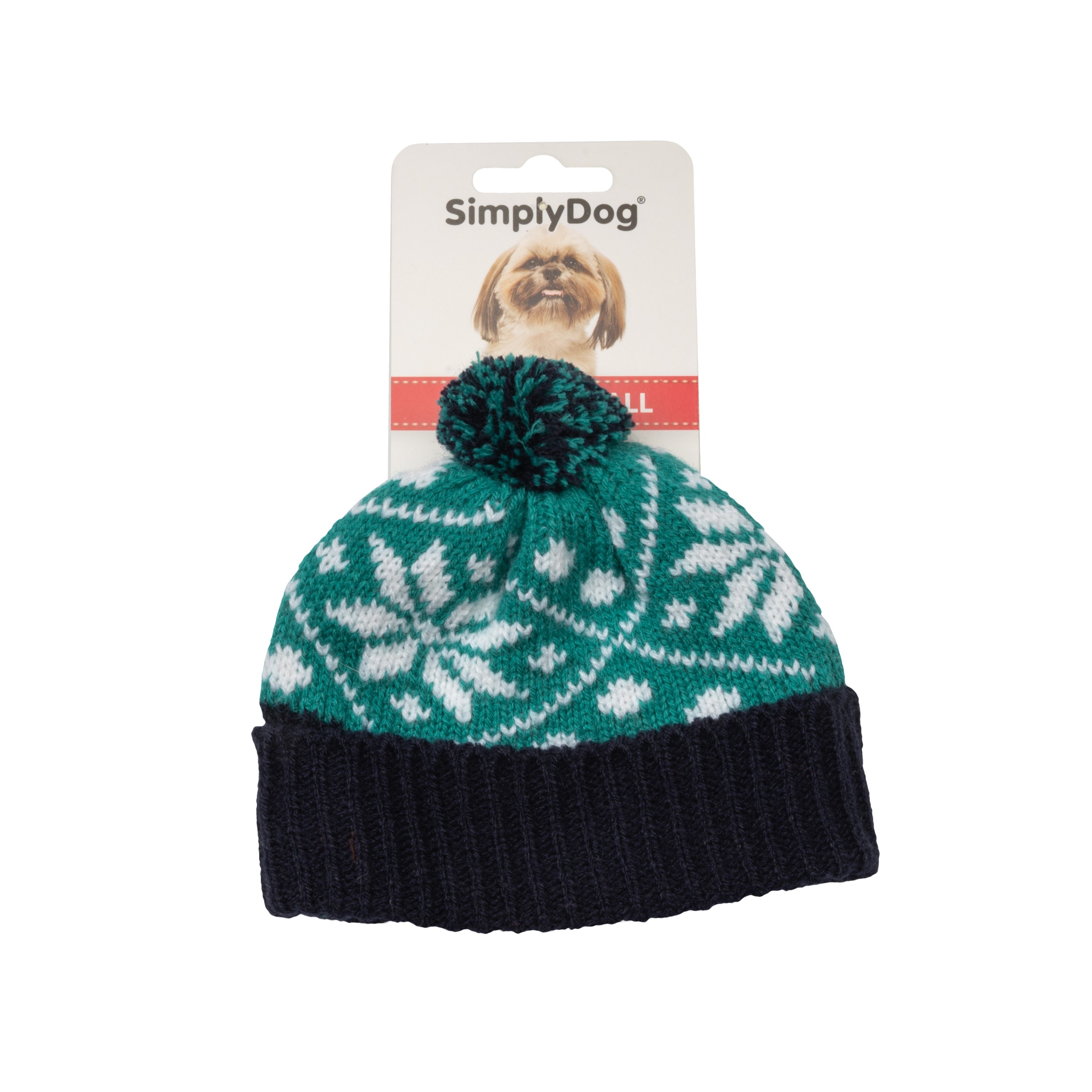 Simply Dog Blue Snowflake Knit Hat - Shop Clothes at H-E-B