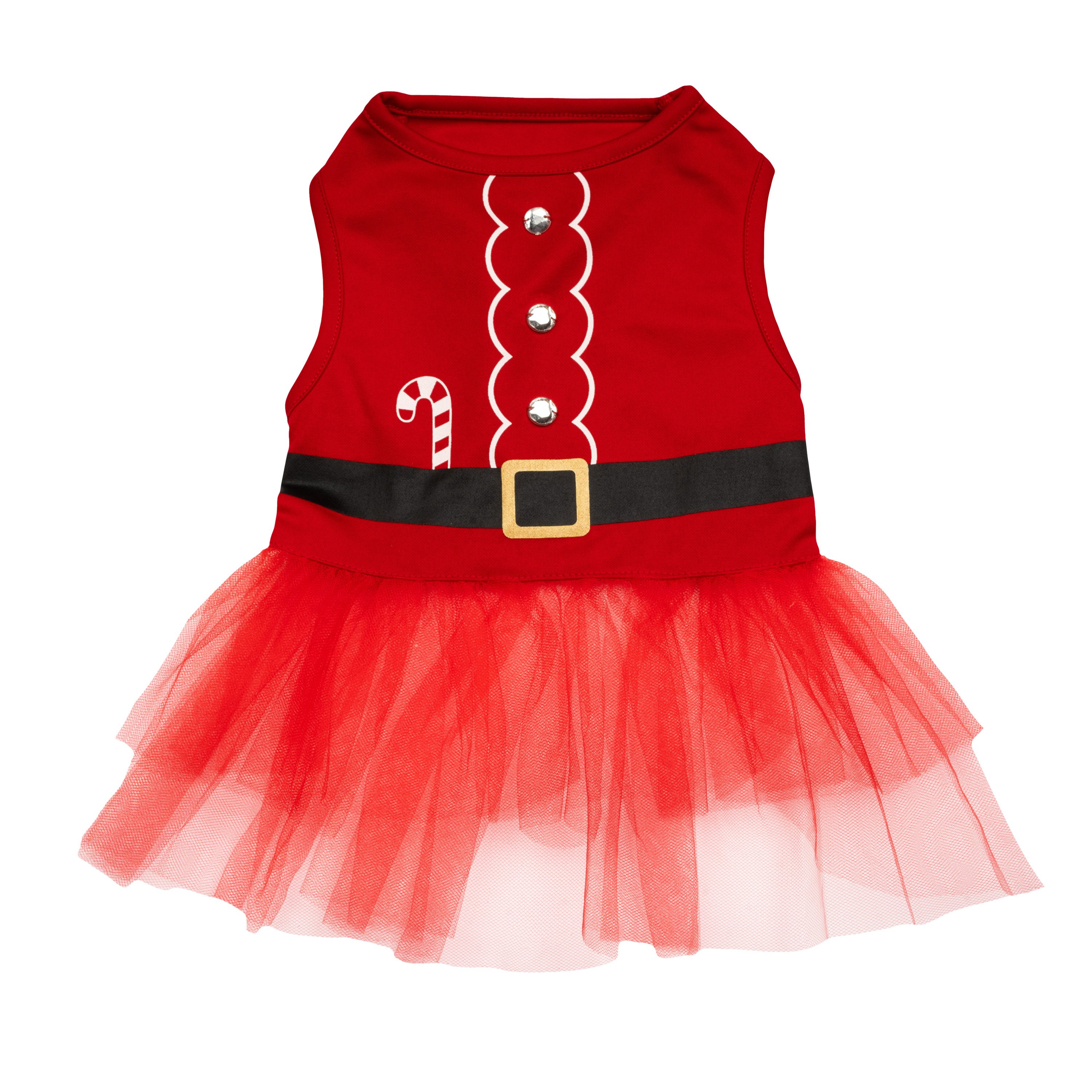Simply Dog Red Santa Party Dress Medium - Shop Clothes at H-E-B