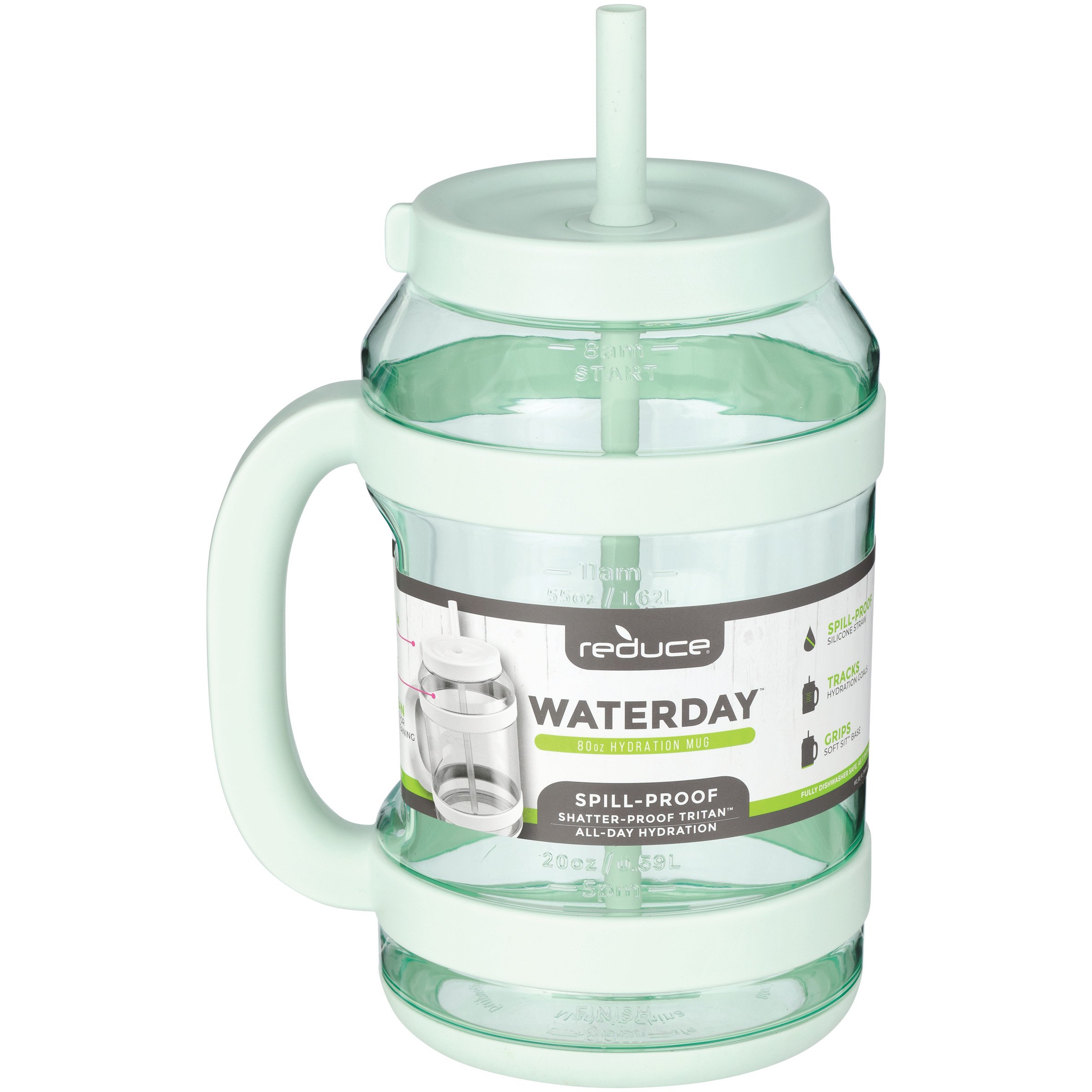Reduce WaterDay Mug with Straw - Sea Glass - Shop Cups & tumblers at H-E-B