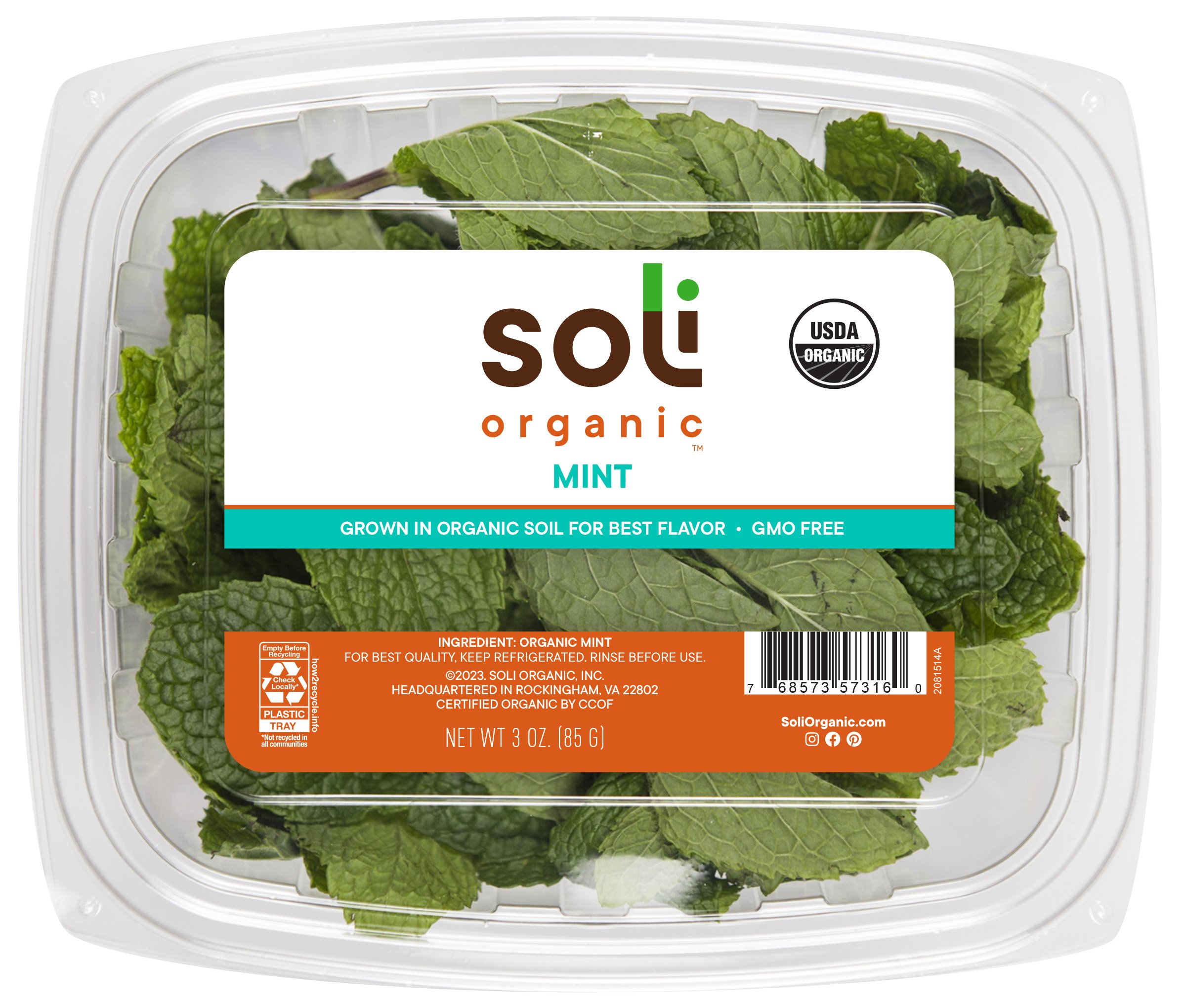 Soli Organic Fresh Mint - Shop Herbs at H-E-B