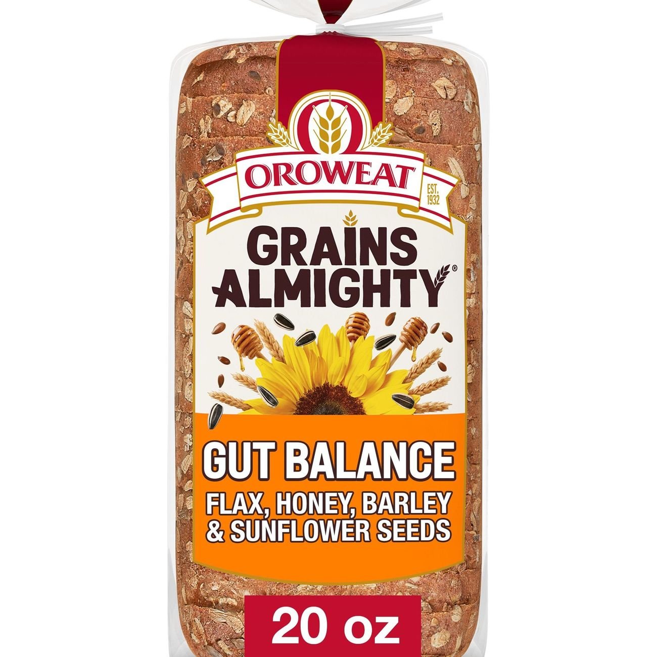 Oroweat Grains Almighty Gut Balance Bread - Shop Sliced bread at H-E-B