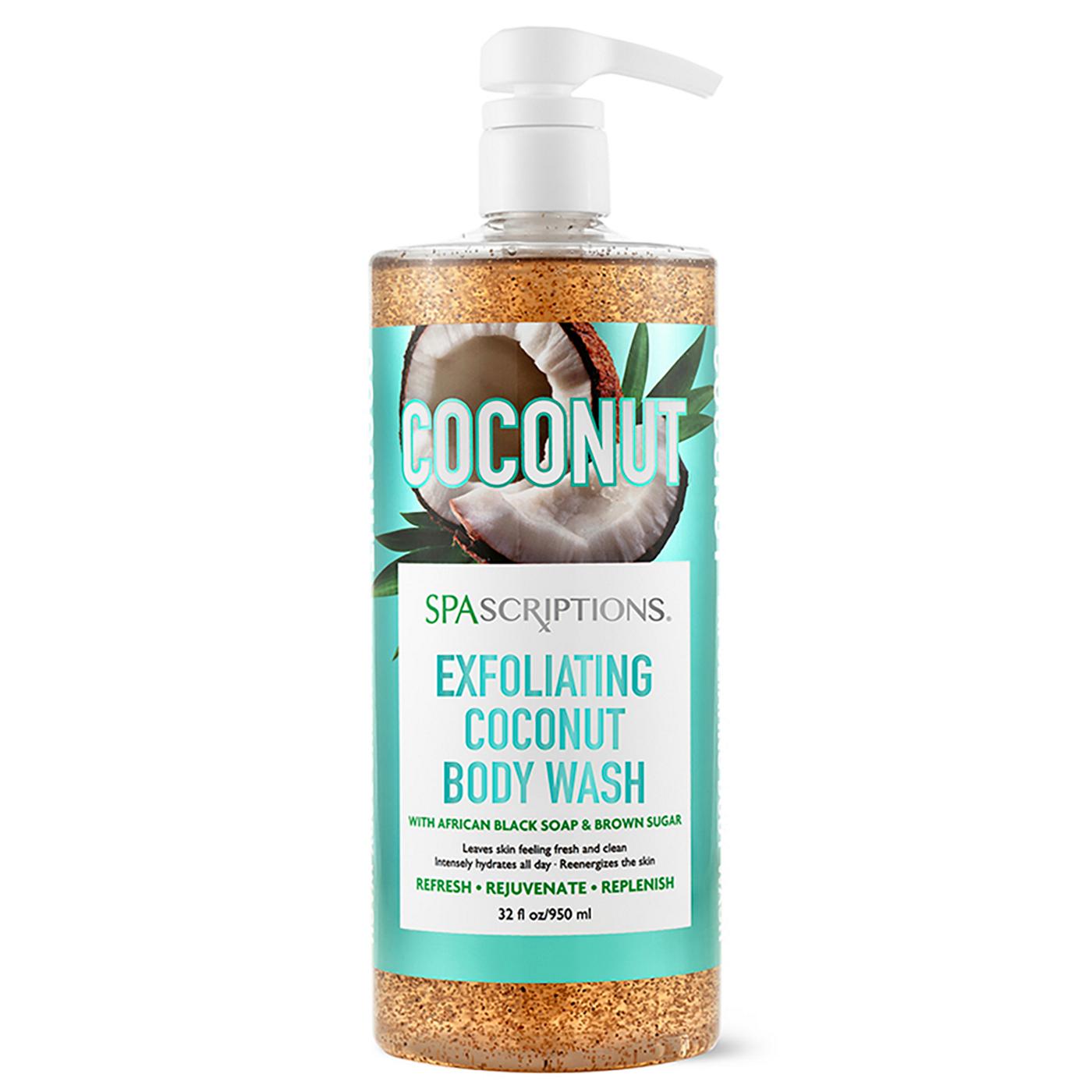 SpaScriptions Exfoliating Body Wash - Coconut - Shop Body wash at H-E-B