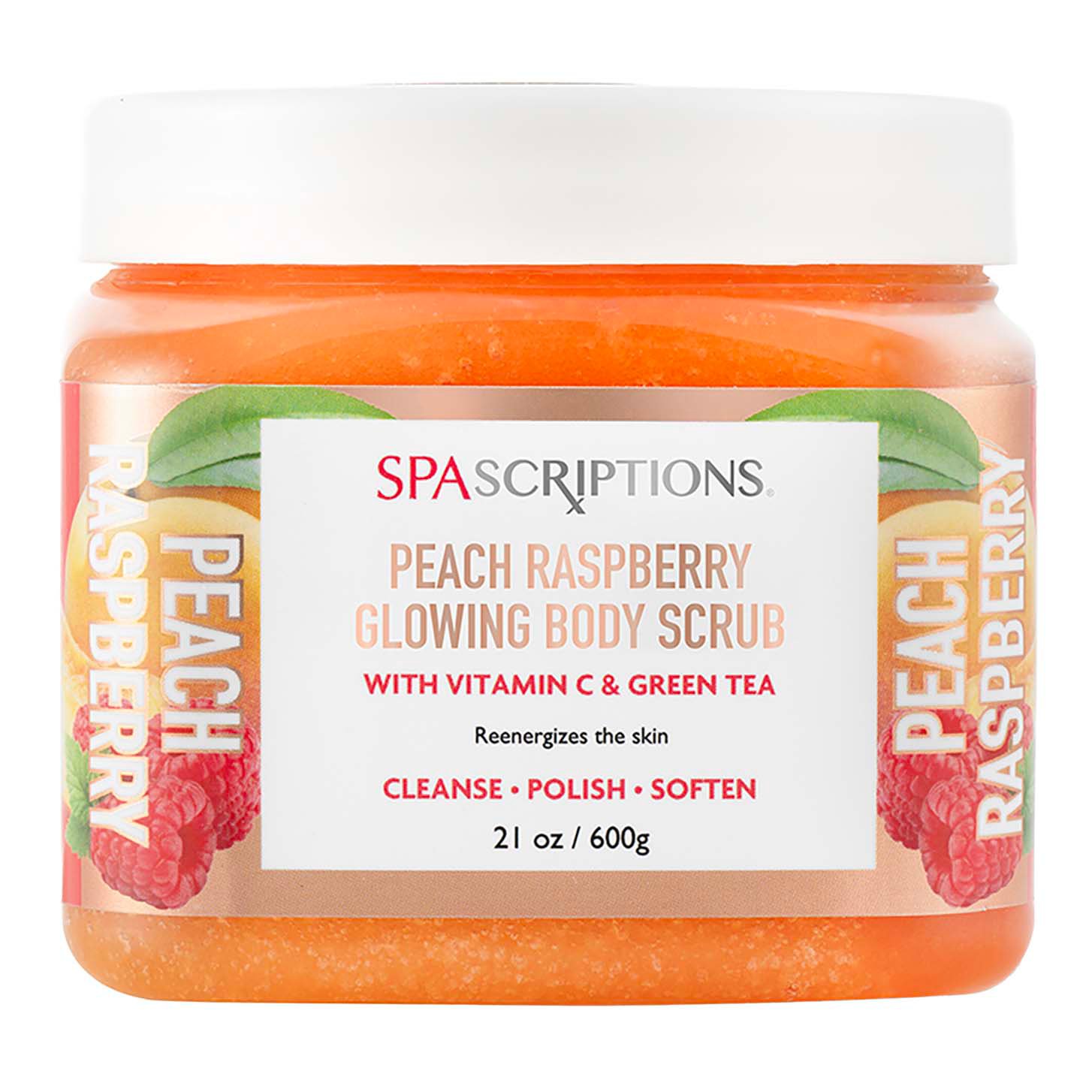 SpaScriptions Glowing Body Scrub - Peach Raspberry - Shop Body scrubs ...