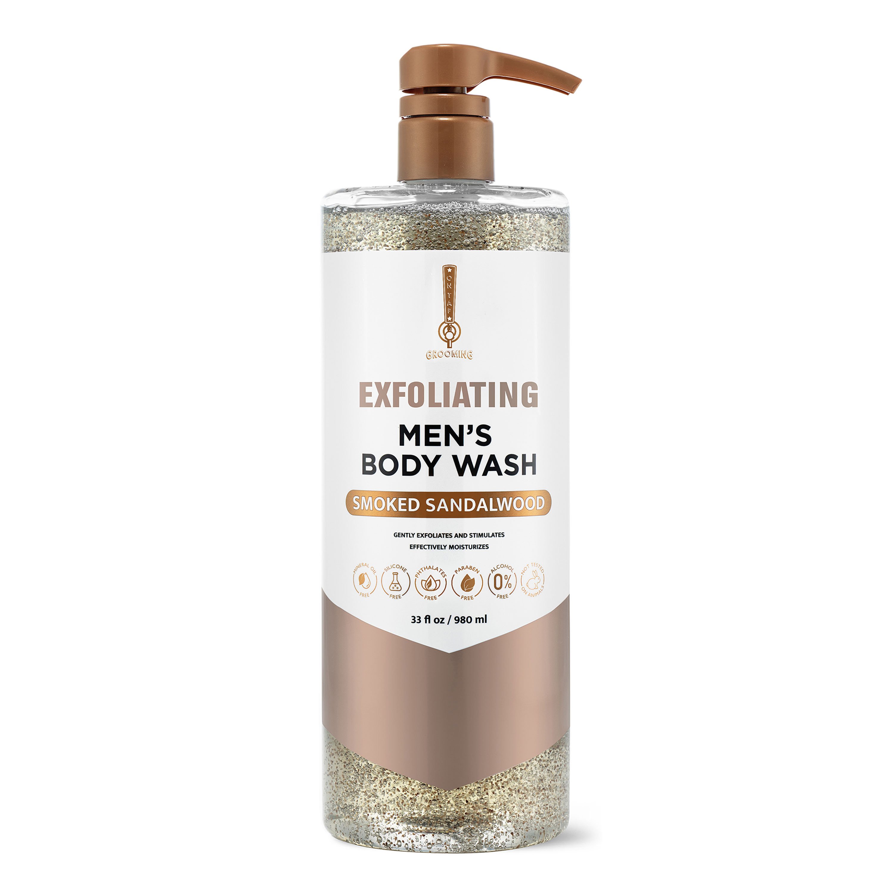 On Tap Grooming Exfoliating Men's Body Wash - Smoked Sandalwood - Shop ...