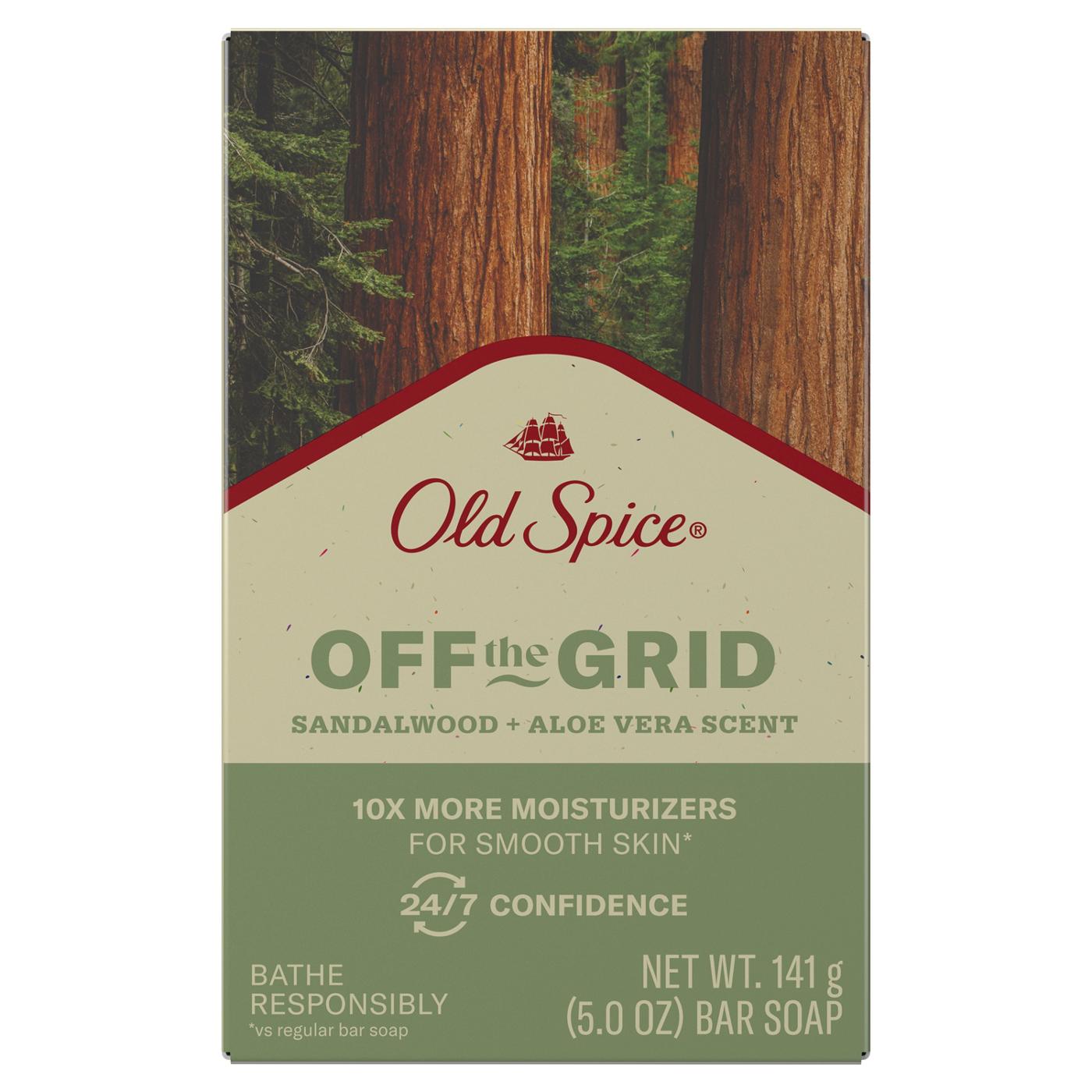 Old Spice Off The Grid Bar Soap - Sandalwood & Aloe Vera - Shop Hand ...