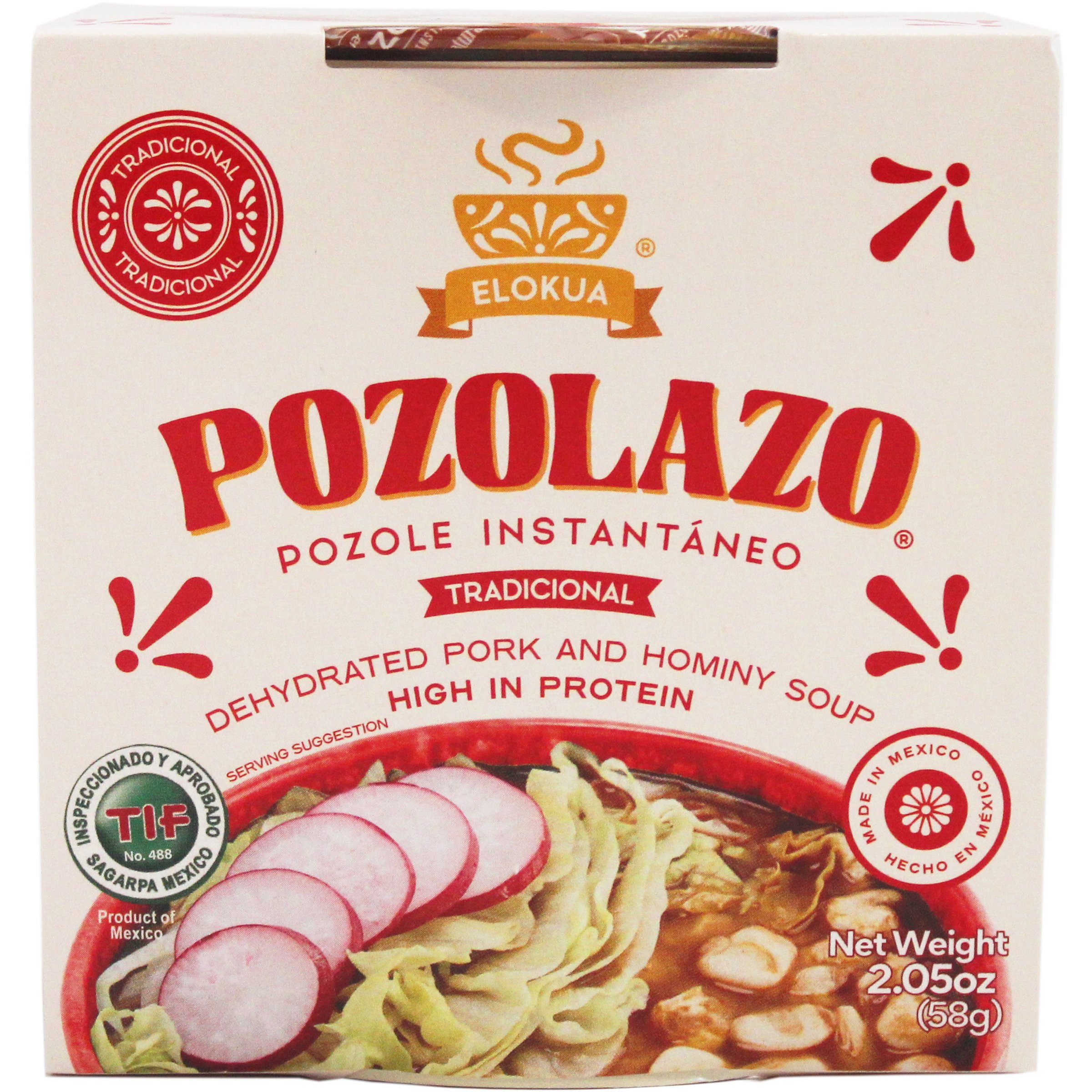 Elokua Pozolazo Pork & Hominy Instant Soup - Traditional - Shop Soups ...
