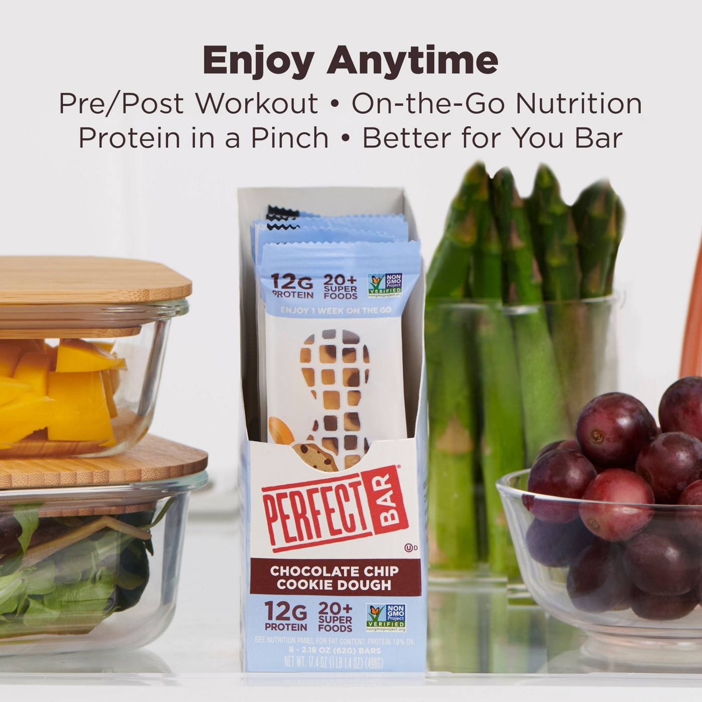 Perfect Bar 12g Protein Bar - Chocolate Chip Cookie Dough - Shop ...