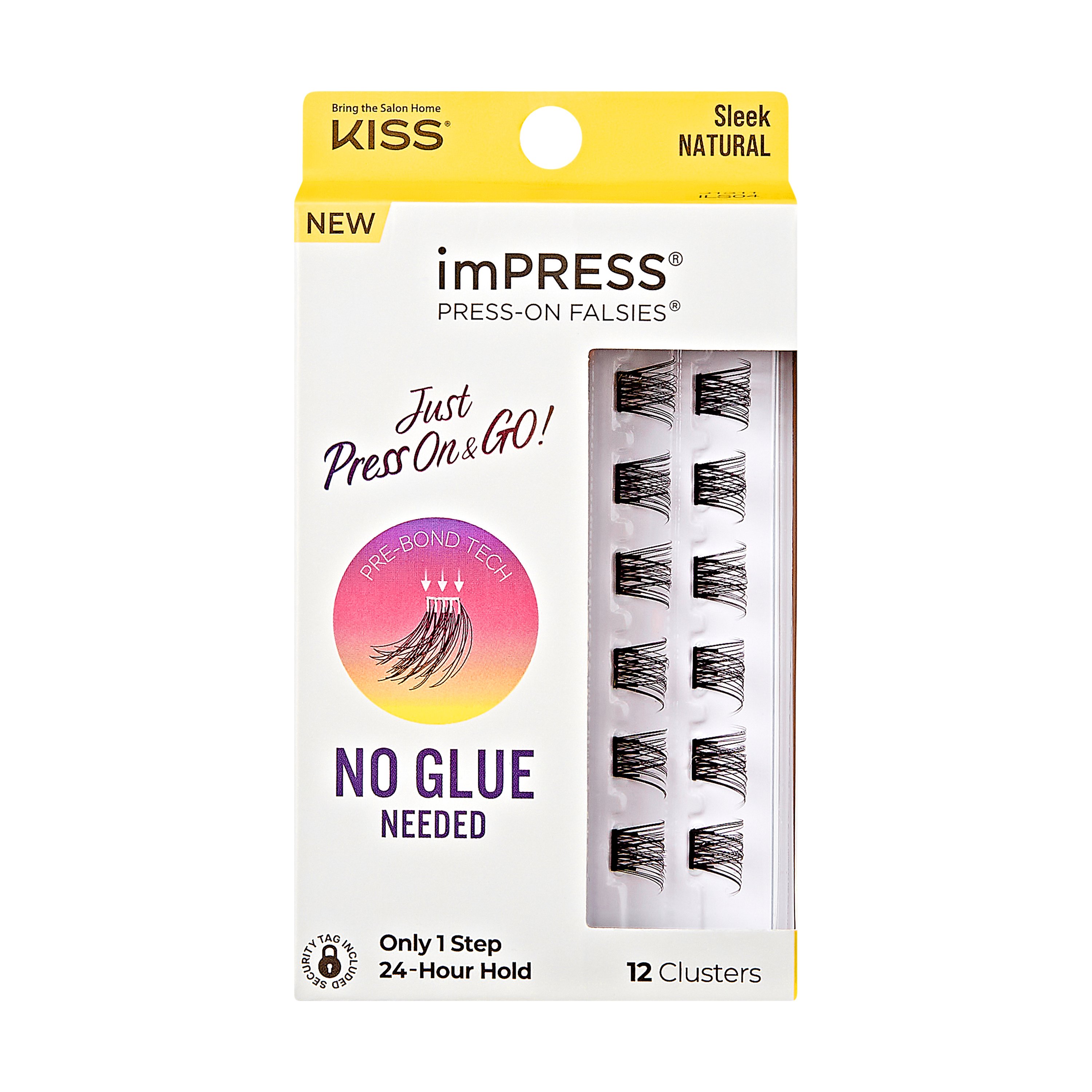 KISS imPRESS Press-On Falsies - Sleek Natural - Shop False eyelashes at ...