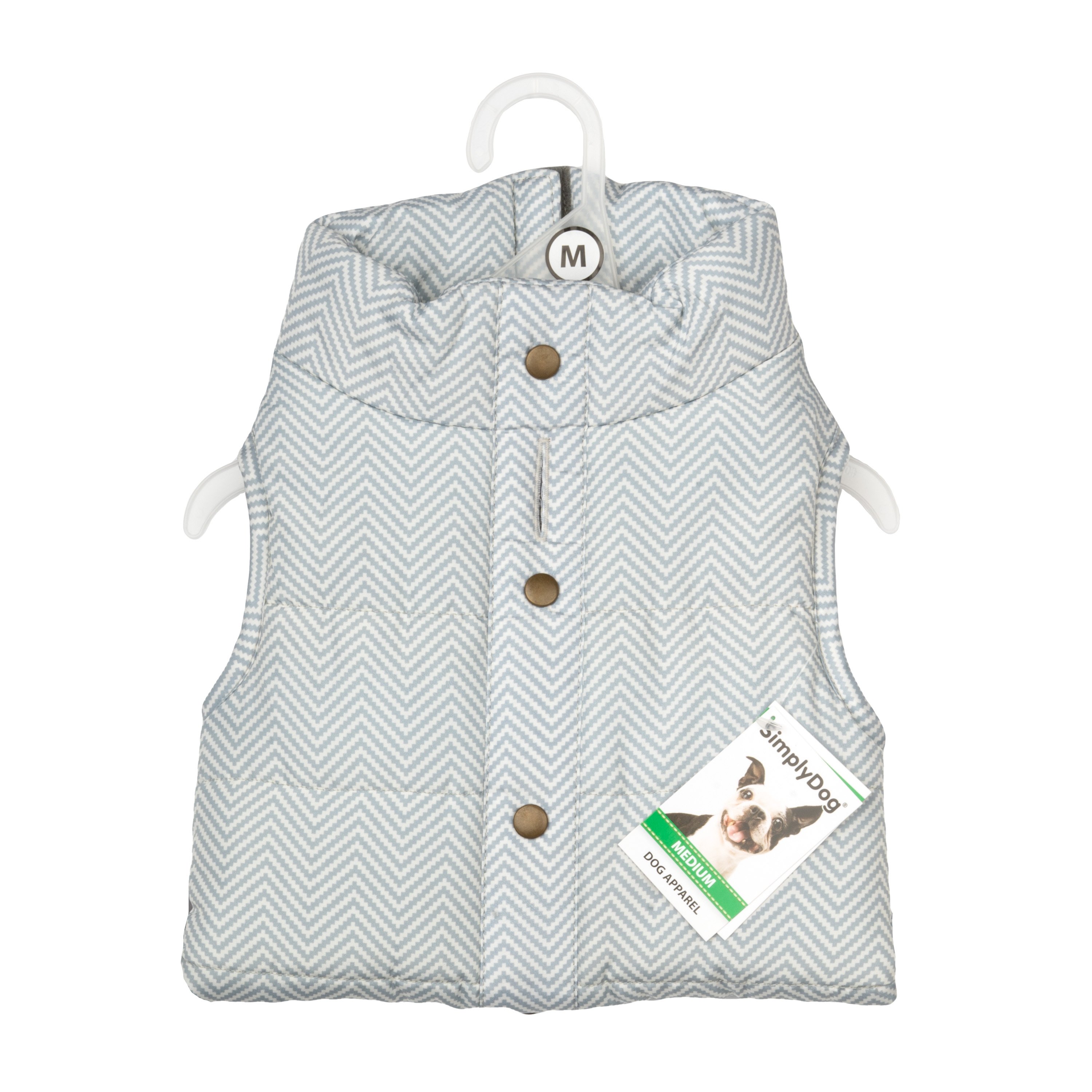 Simply Dog Gray Chevron Bomber Jacket Large - Shop Clothes at H-E-B