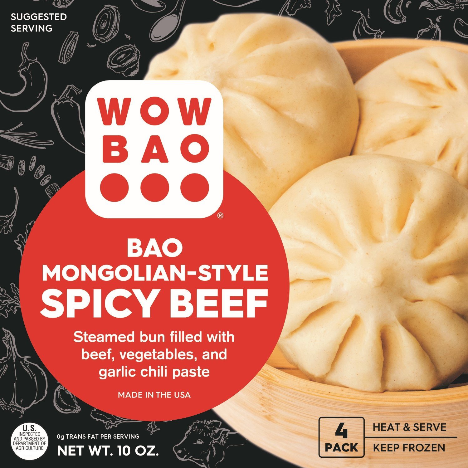 Wow Bao Mongolian-Style Spicy Beef Bao - Shop Appetizers at H-E-B