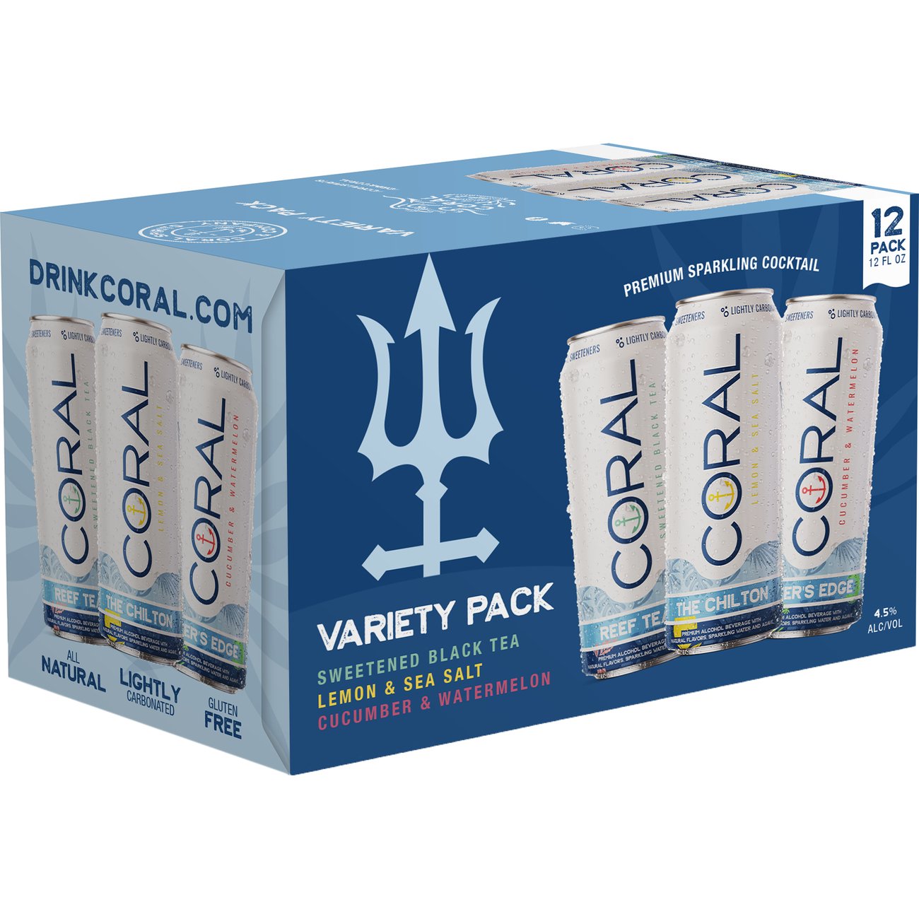 Coral Premium Sparkling Cocktail Variety 12 pk Cans - Shop Malt ...