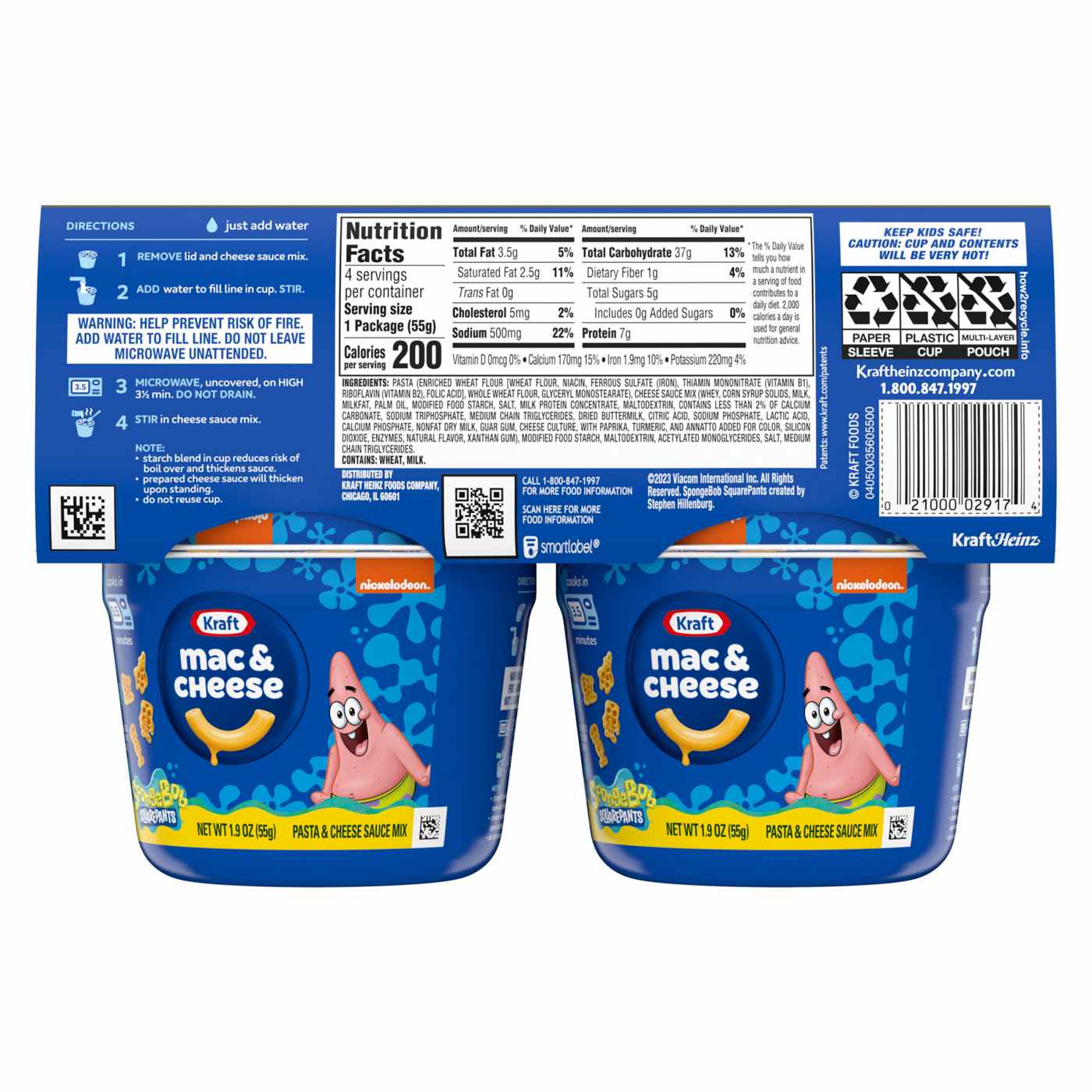 Kraft Spongebob Squarepants Macaroni & Cheese Dinner - Shop Pantry ...