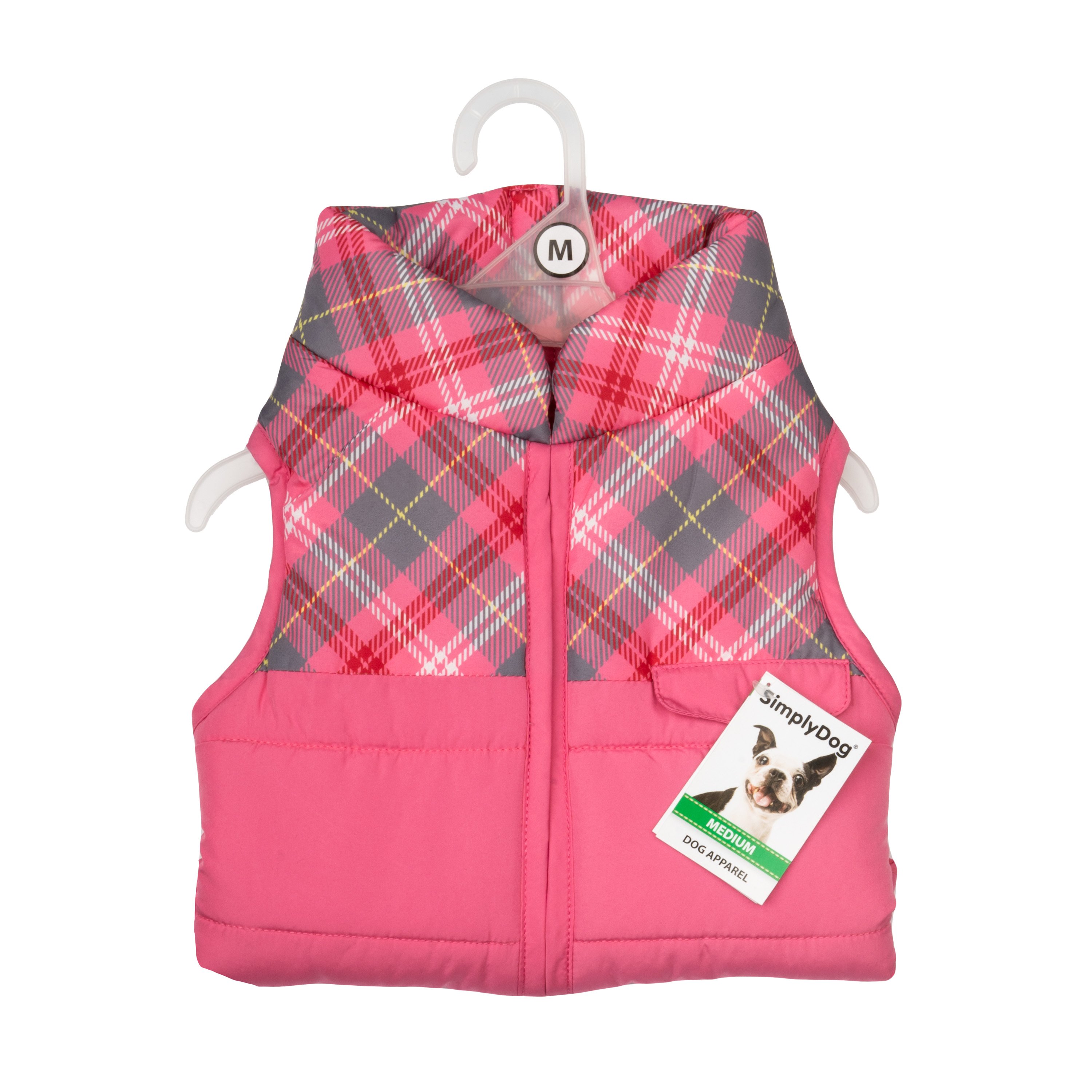 Simply Dog Pink Plaid Bomber Jacket Medium - Shop Clothes at H-E-B