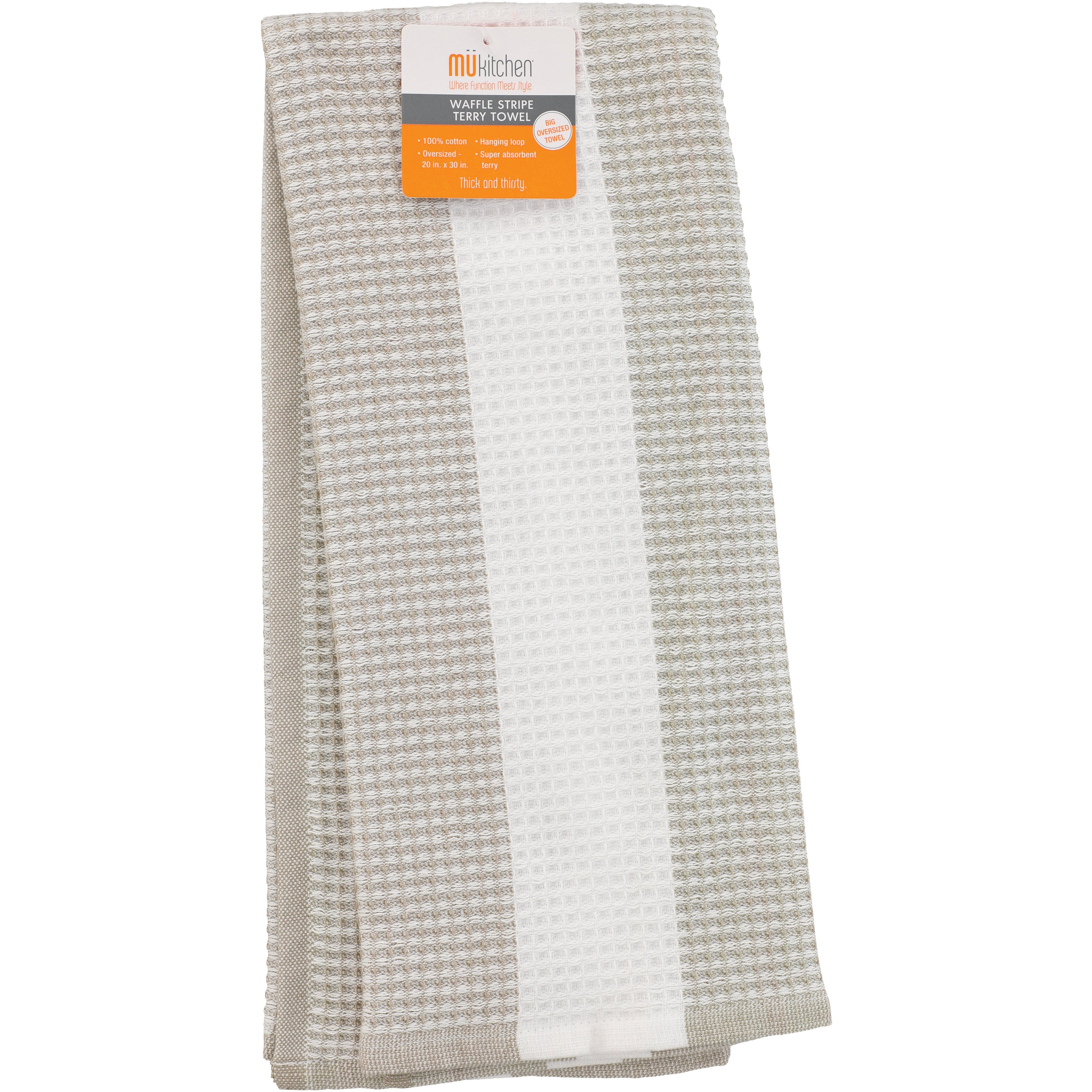 MU Kitchen Kitchen Towel - Waffle Stripe Khaki - Shop Kitchen linens at ...