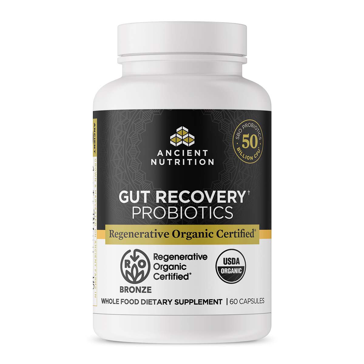 Ancient Nutrition Regenerative Organic Gut Recovery Probiotics Capsules ...