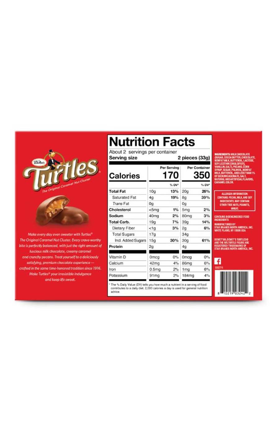 Turtles Original Pecan Valentine's Gift Box, 4 Pc - Shop Candy at H-E-B