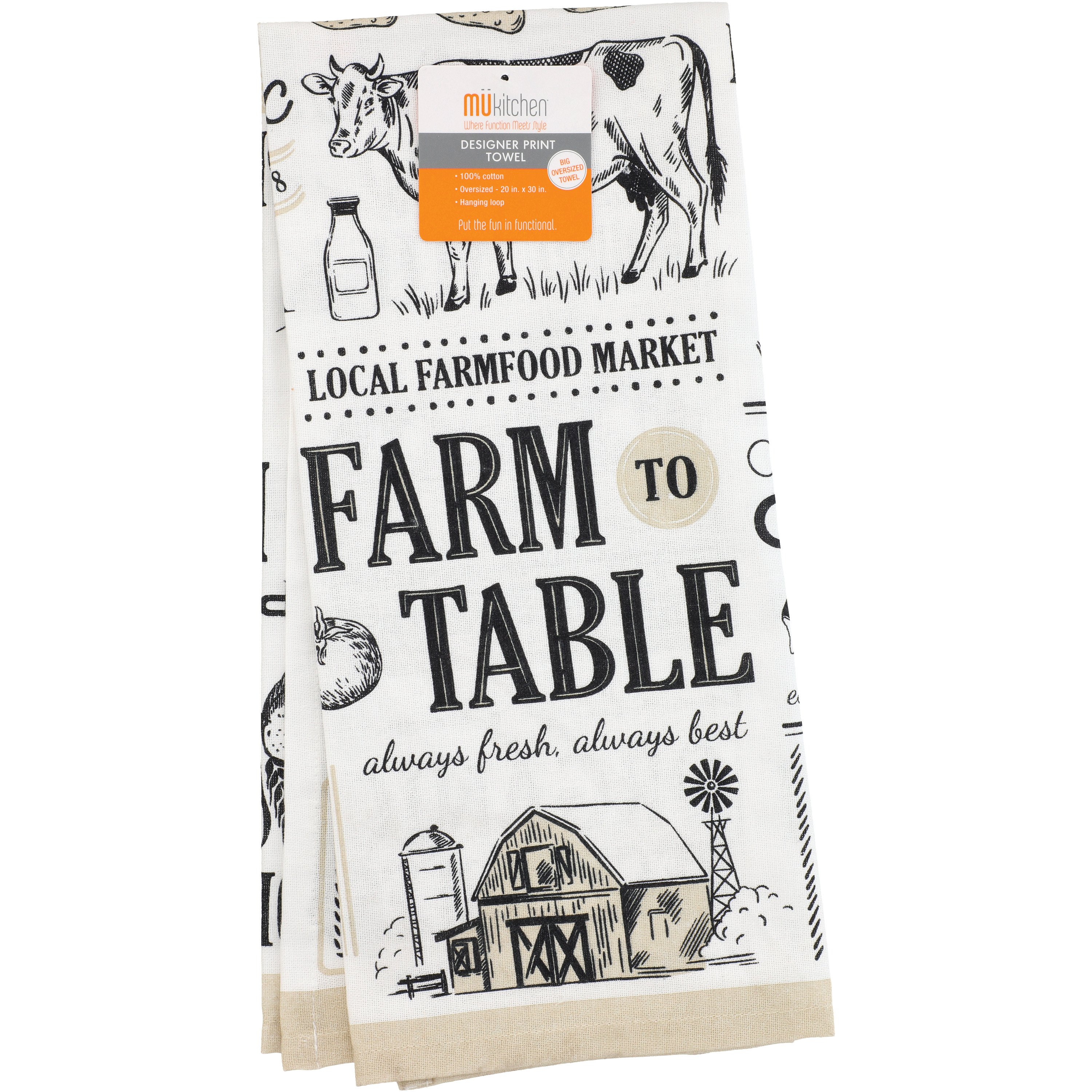 MU Kitchen Kitchen Towel - Farm to Table - Shop Kitchen linens at H-E-B