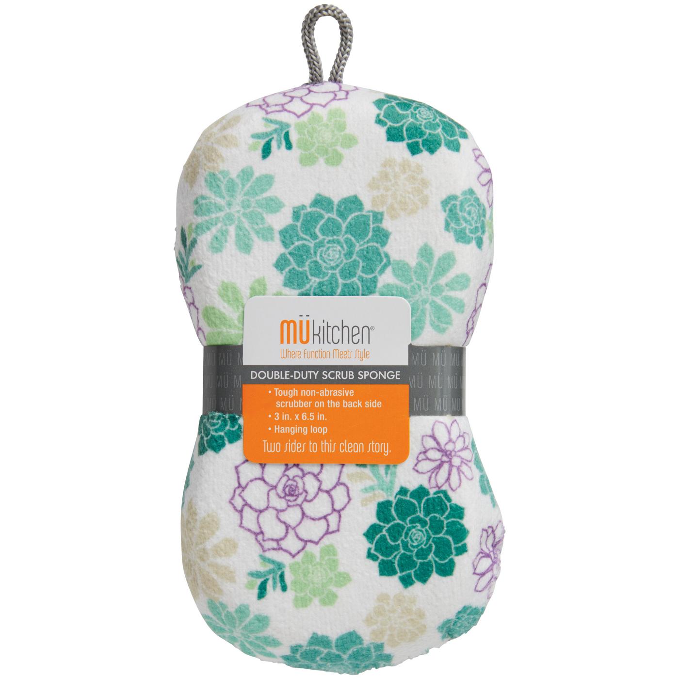 MU Kitchen Scrub Sponge - Succulents - Shop Kitchen linens at H-E-B