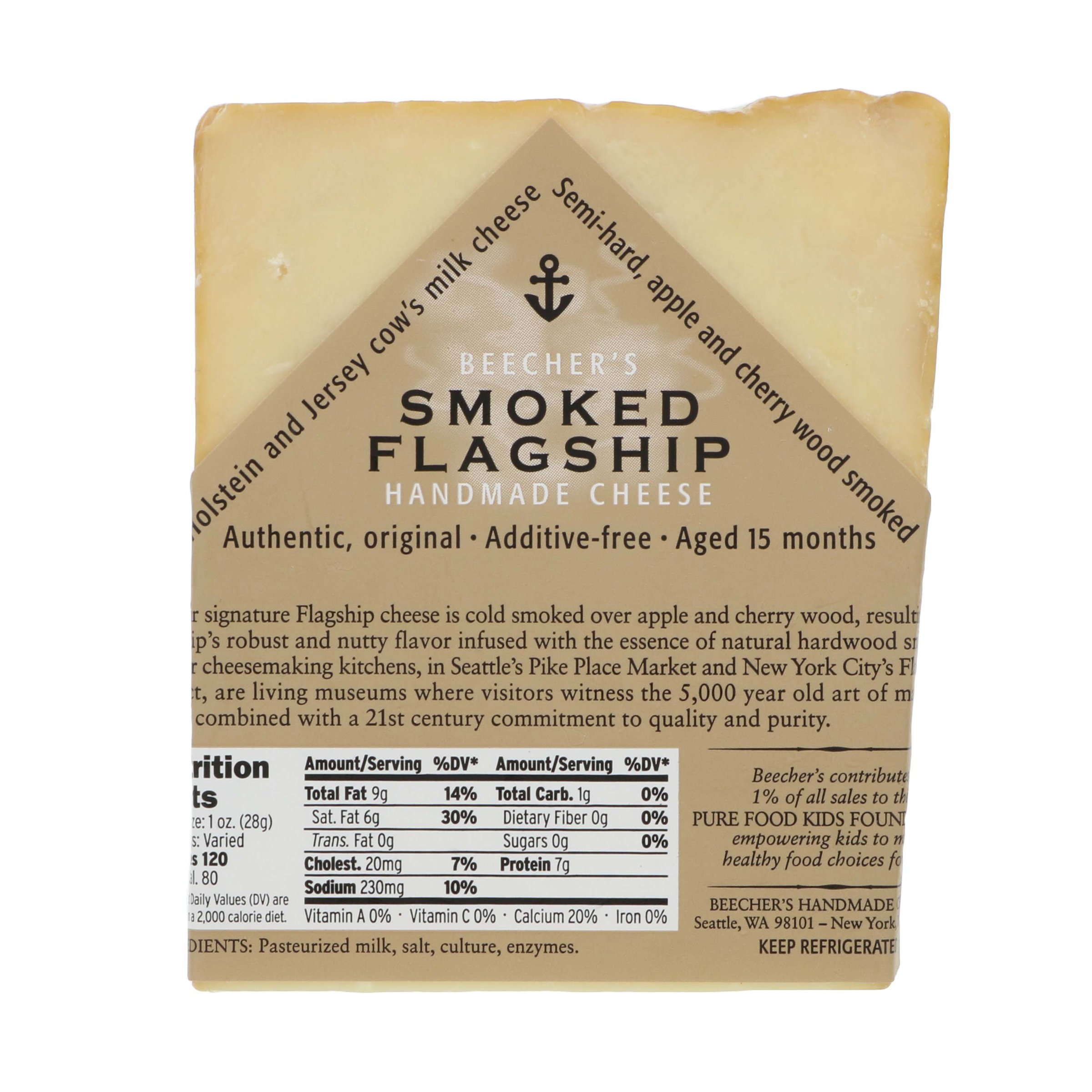 Beecher's Smoked Flagship Cheddar Cheese - Shop Cheese at H-E-B