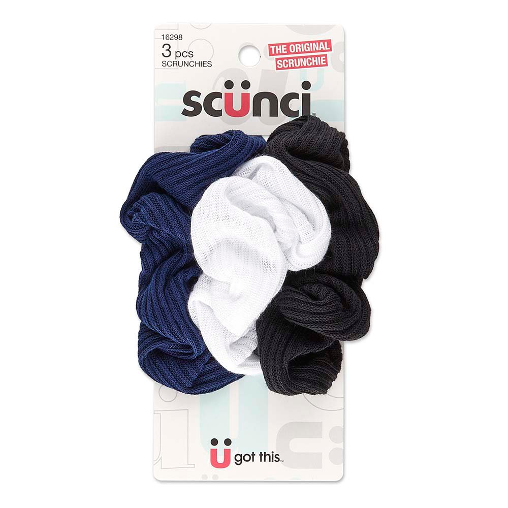 Scunci Large Ribbed Scrunchies - Shop Hair accessories at H-E-B