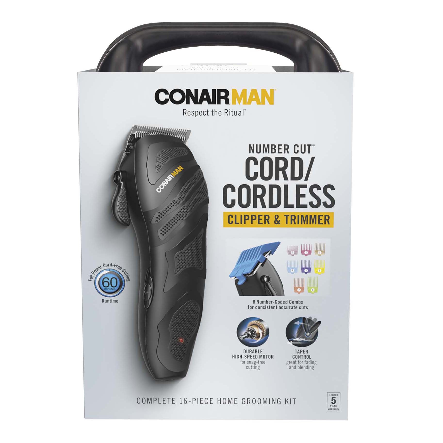 Conair Man Number Cut Cord/Cordless Clipper & Trimmer - Shop Electric ...