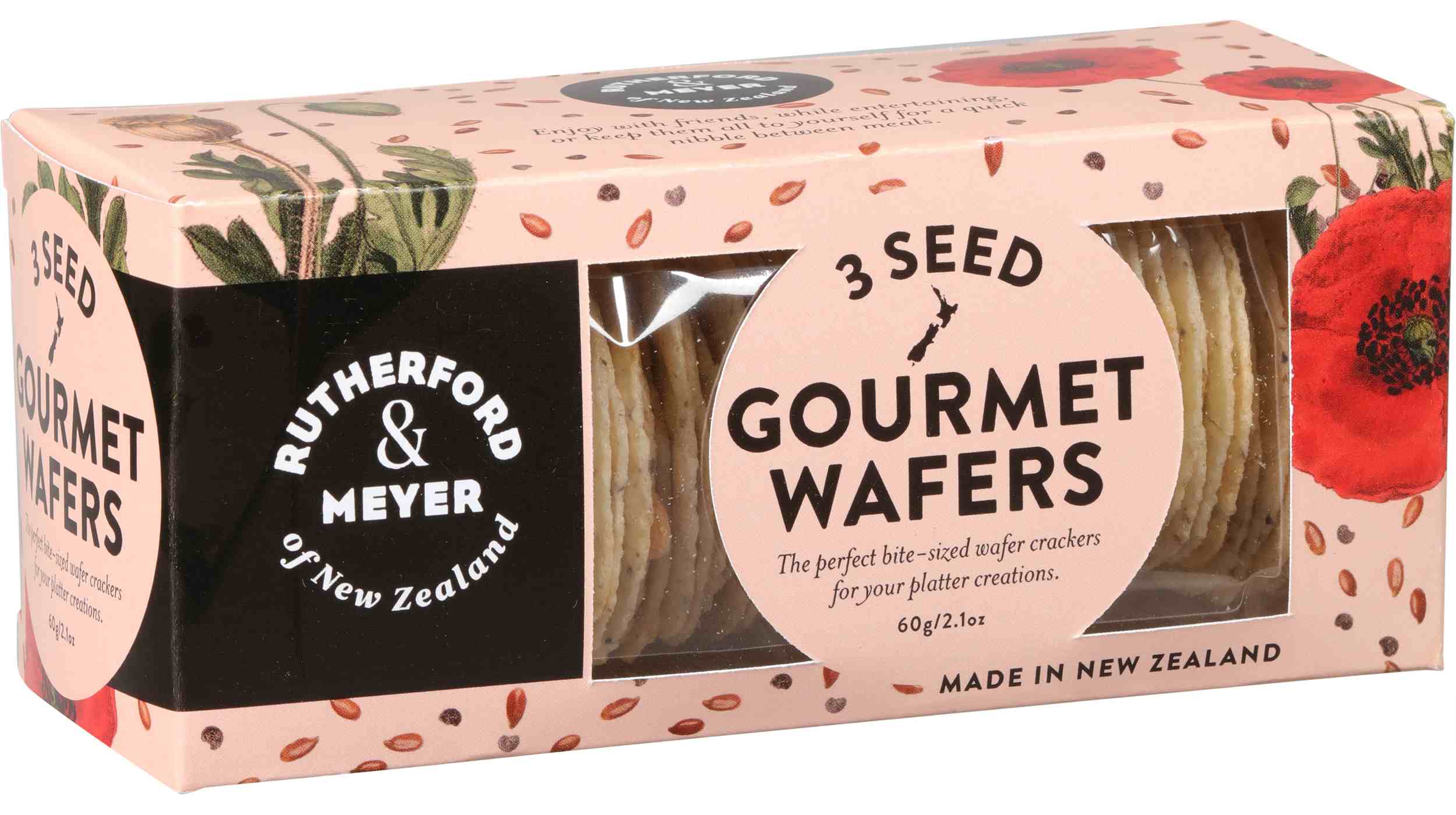 Rutherford & Meyer Gourmet Wafers Crackers - 3 Seed - Shop Crackers ...