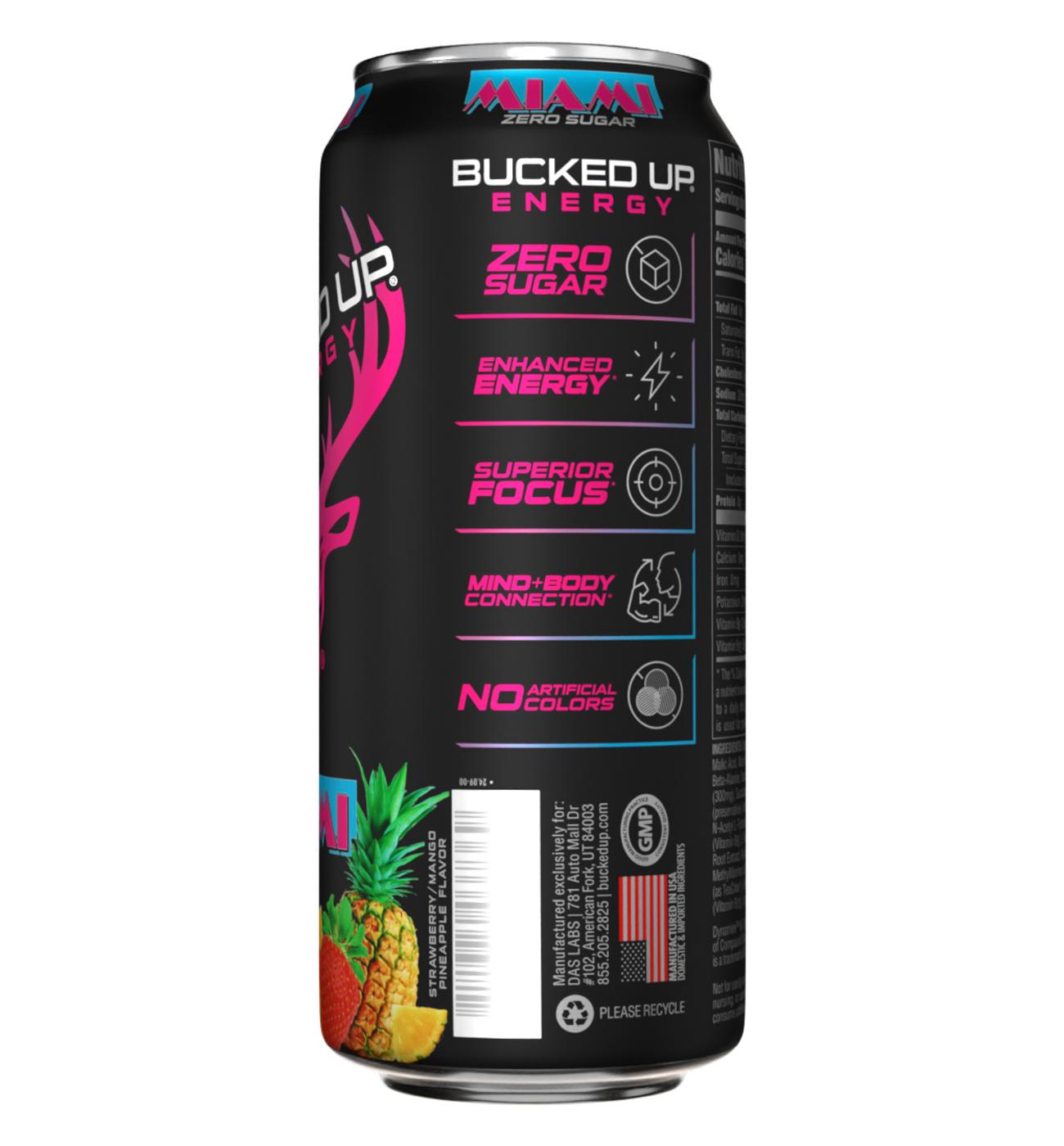 Bucked Up Zero Sugar Energy Drink - Miami - Shop Diet & fitness at H-E-B