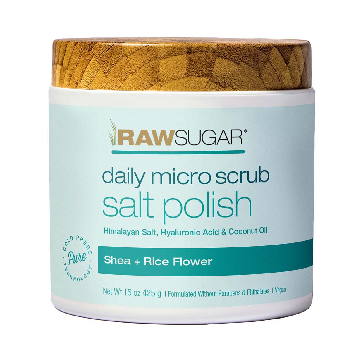 Raw Sugar Daily Micro Scrub Salt Polish - Shea + Rice Flower - Shop ...