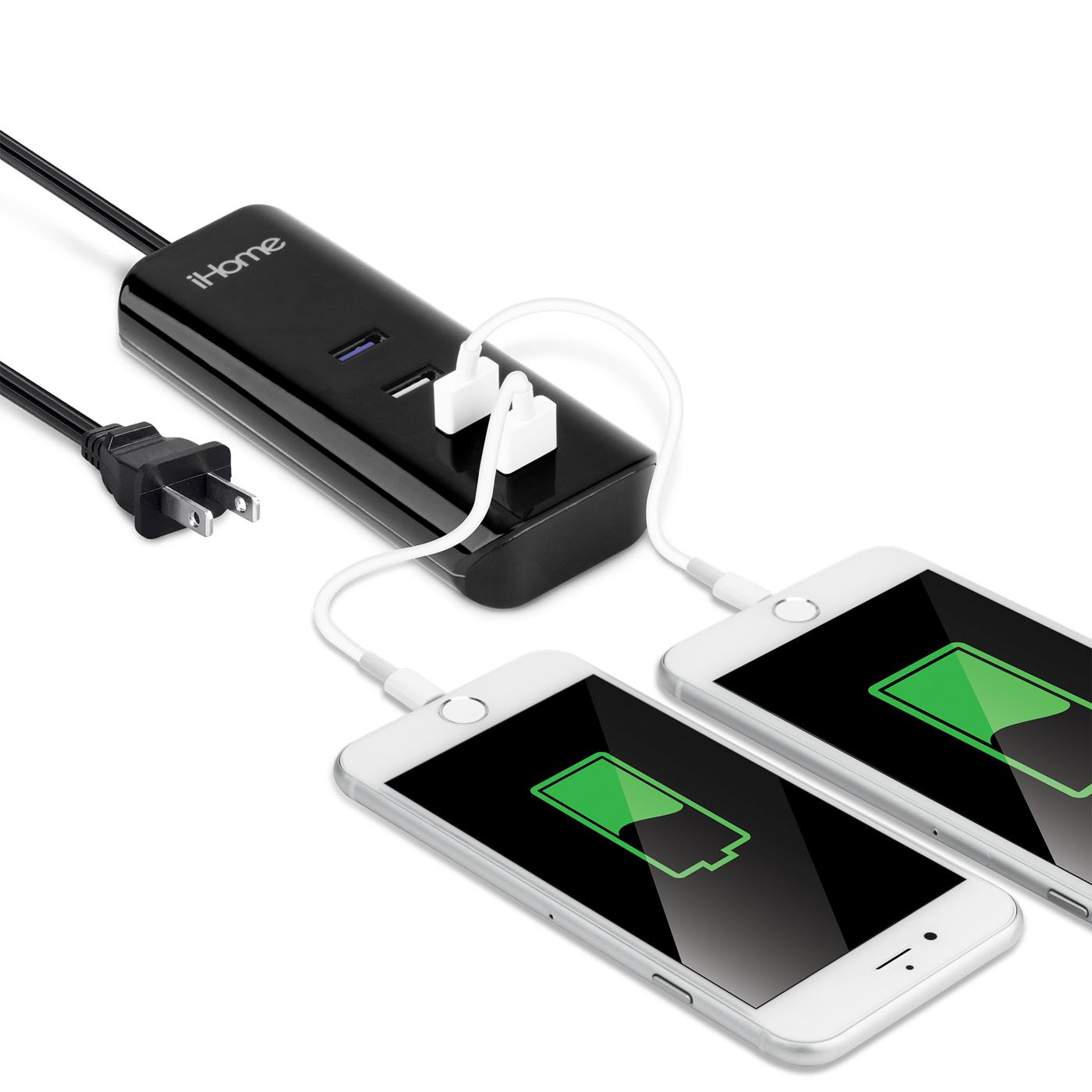 iHome 4-Port USB Charger - Black - Shop Phone chargers at H-E-B