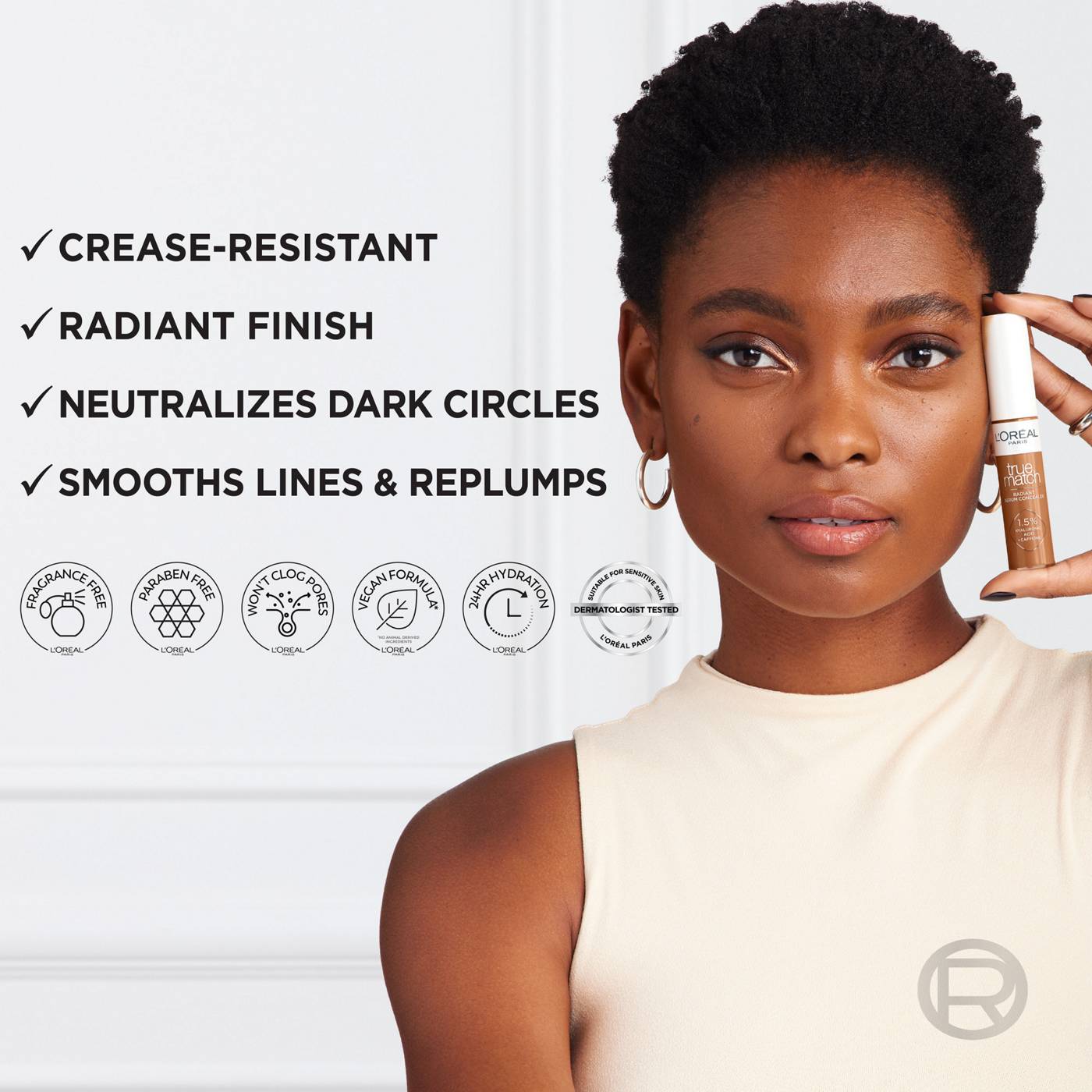 L'Oréal Paris True Match Radiant Serum Concealer with Hyaluronic Acid ...