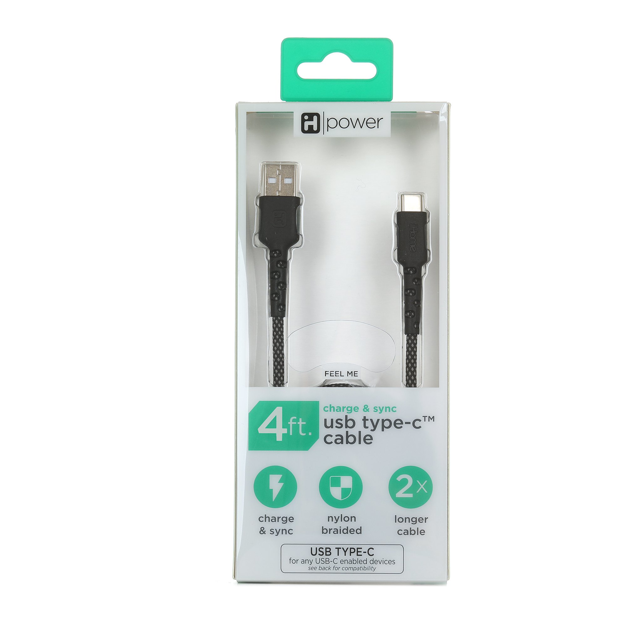 iHome USB-C to USB-A Charging Cable - Black - Shop Connection cables at ...